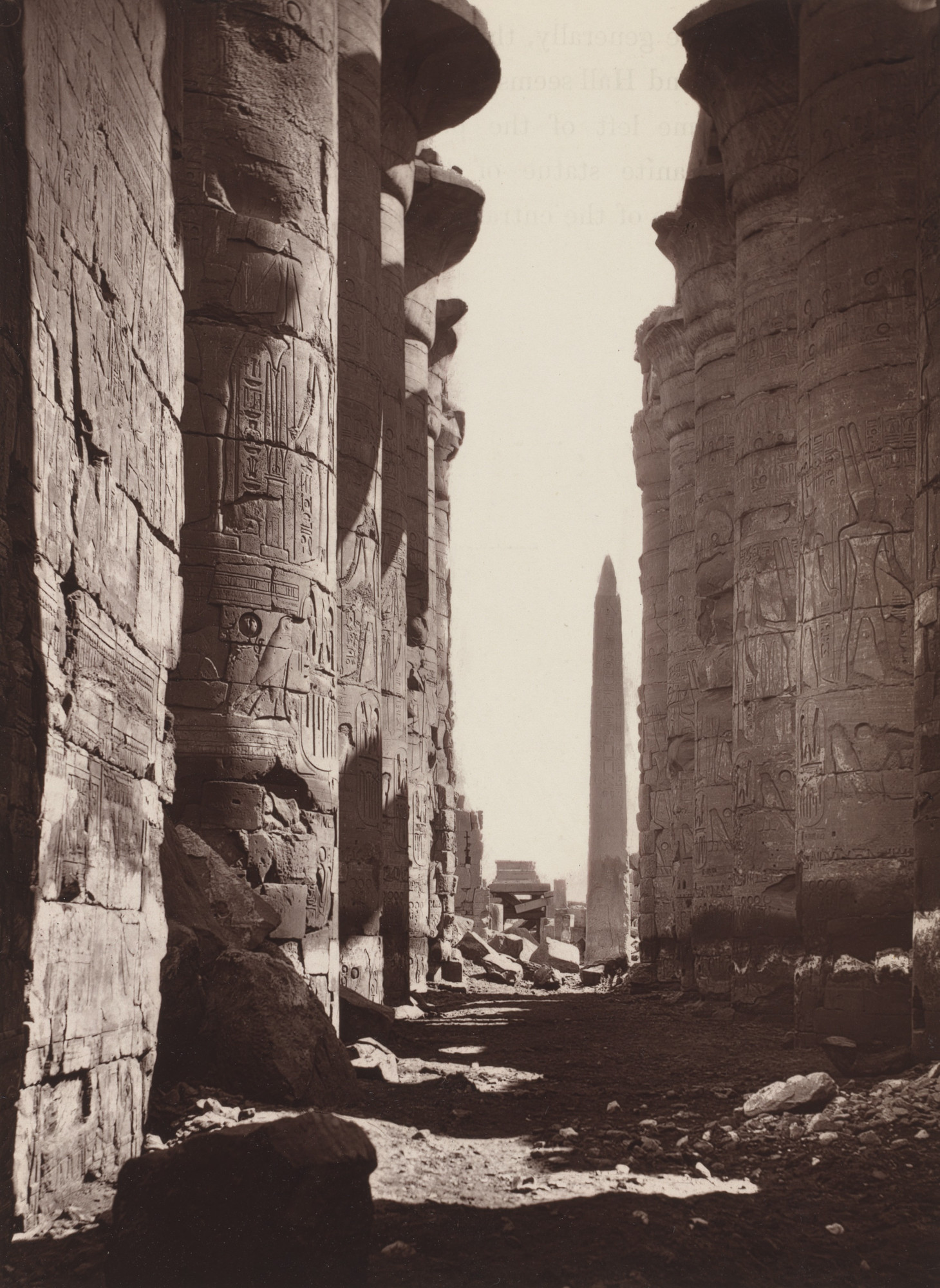 Captain William de Wiveleslie Abney. The Grand Hall, Karnak. 1876 | MoMA