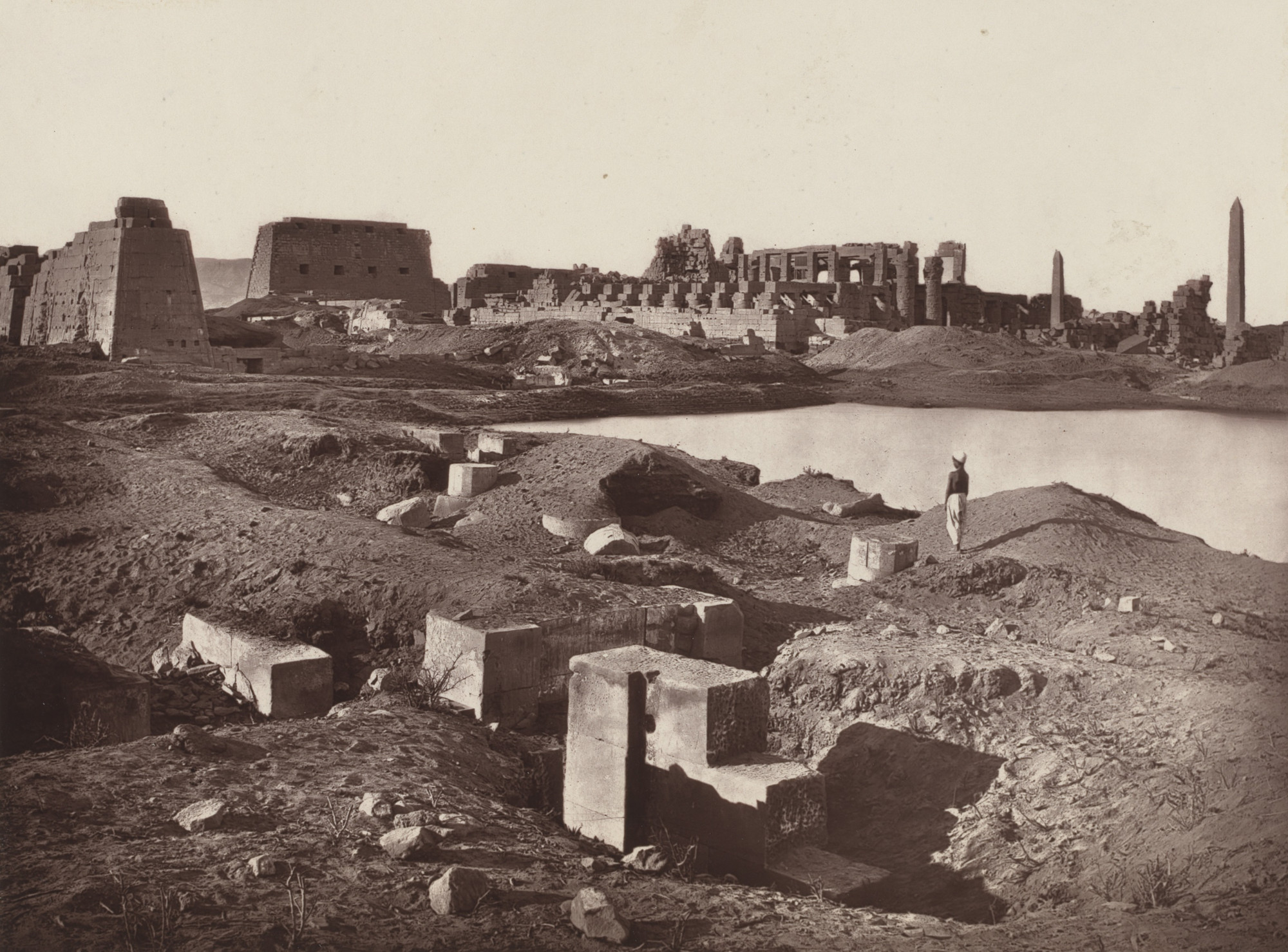 Captain William de Wiveleslie Abney. Karnak form the South-East. 1876 ...