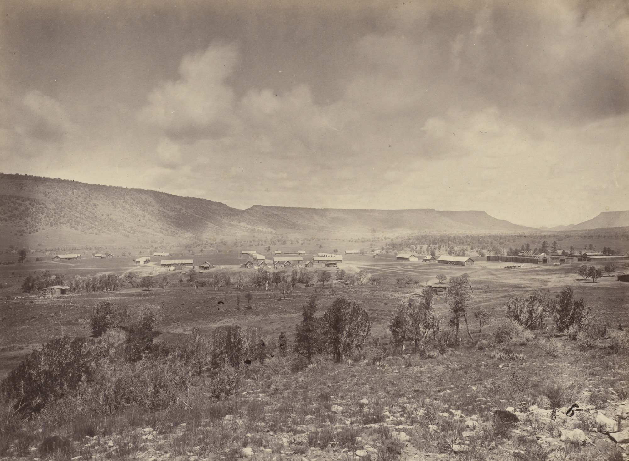 Timothy O'Sullivan. Distant View of Camp Apache, Arizona. Seasons of ...