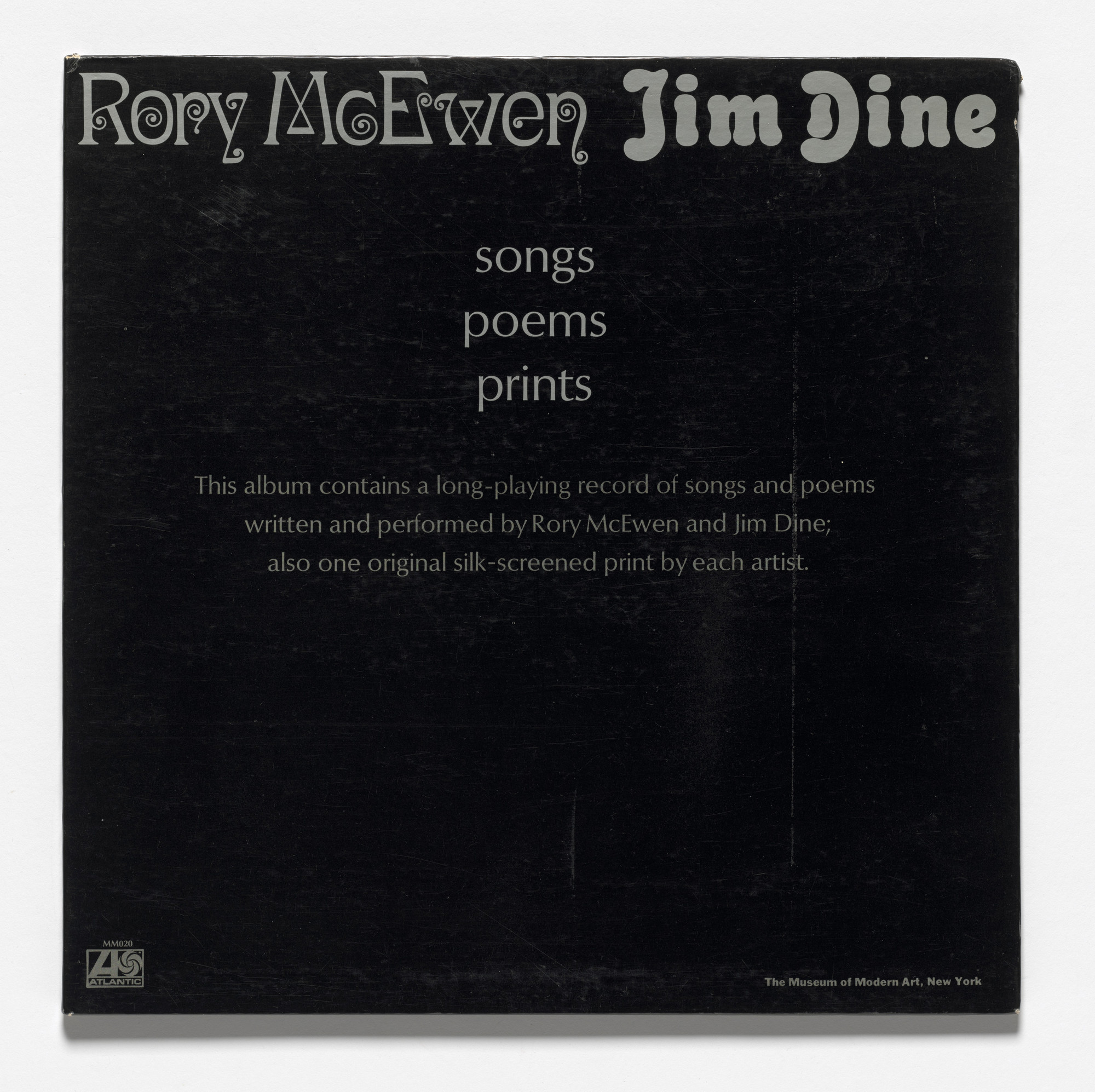 Jim Dine, Rory McEwen. Songs, Poems, Prints. 1969 | MoMA