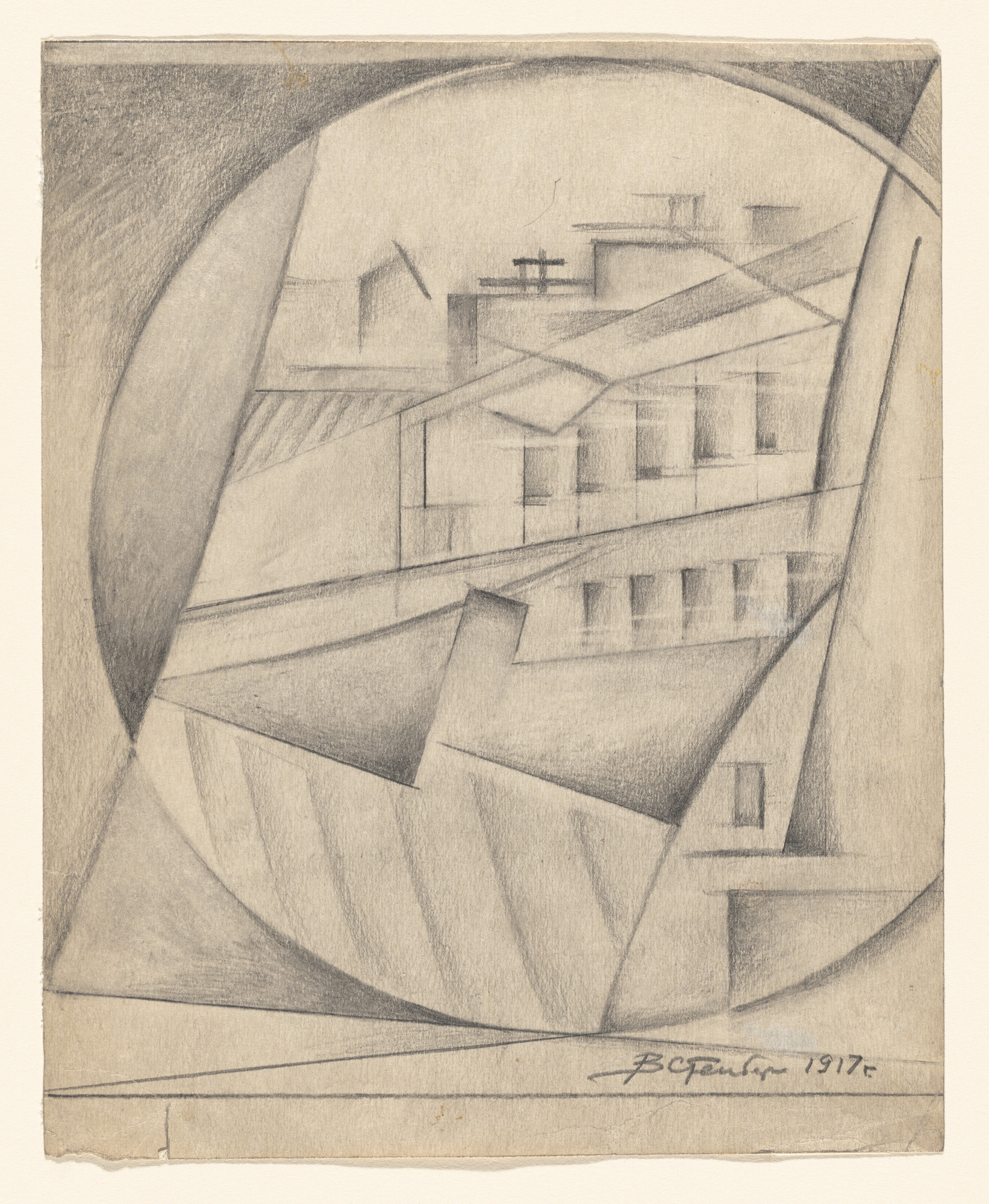 Vladimir Stenberg, Georgii Stenberg. Cityscape. 1917 | MoMA