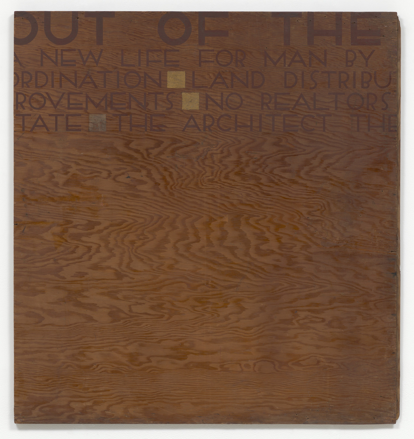 Frank Lloyd Wright. Text panel for Broadacre City Project. 1934-1935 | MoMA