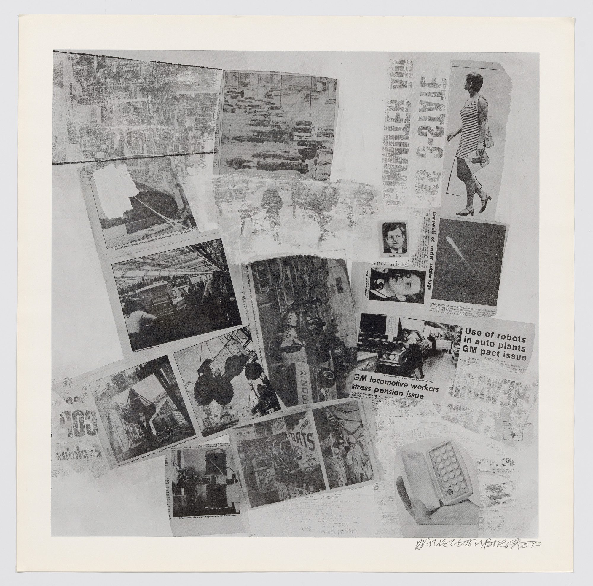 Robert Rauschenberg. Features from Currents. 1970 | MoMA