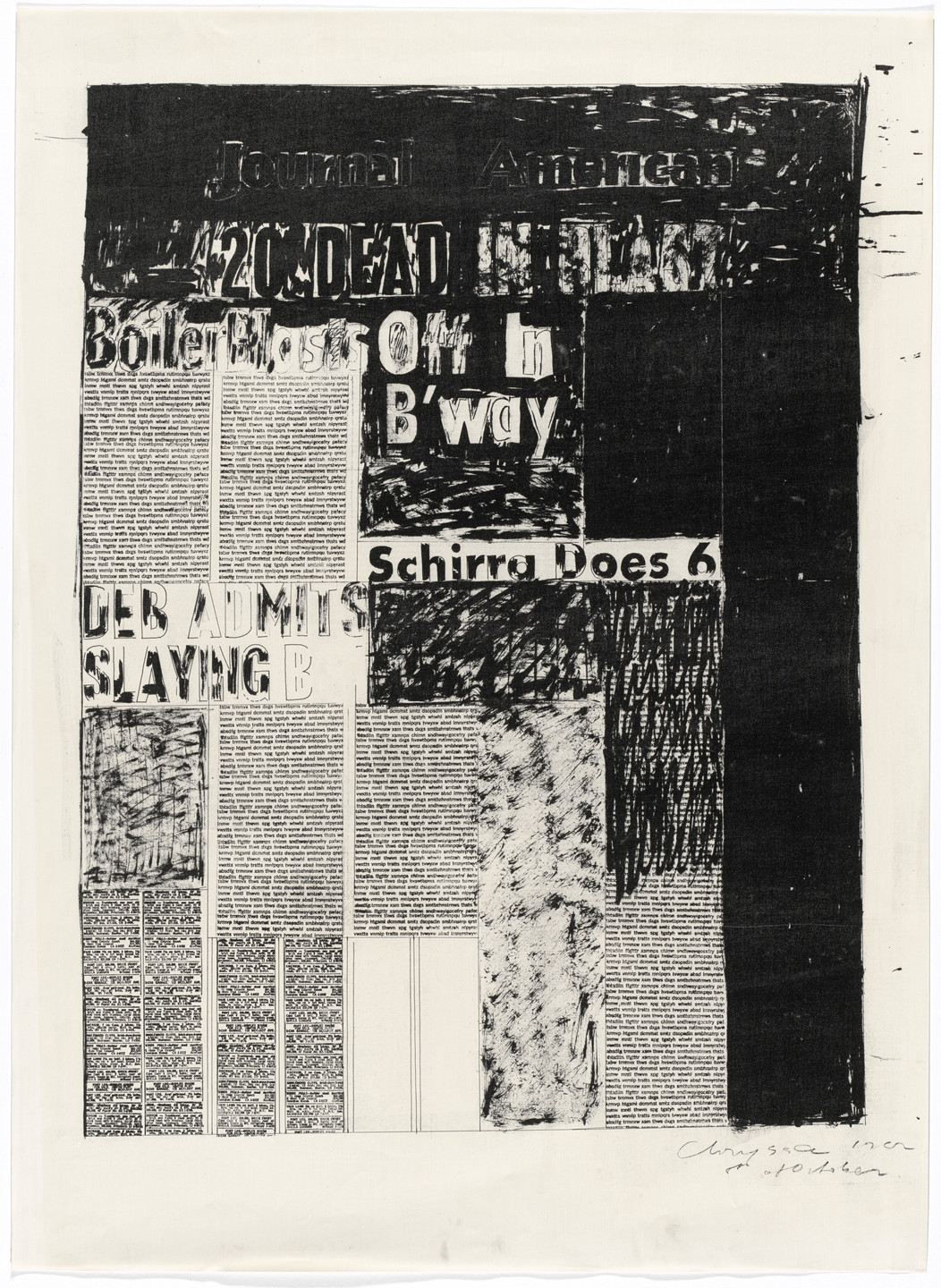 Chryssa. Untitled from Newspaper Book. 1962 | MoMA