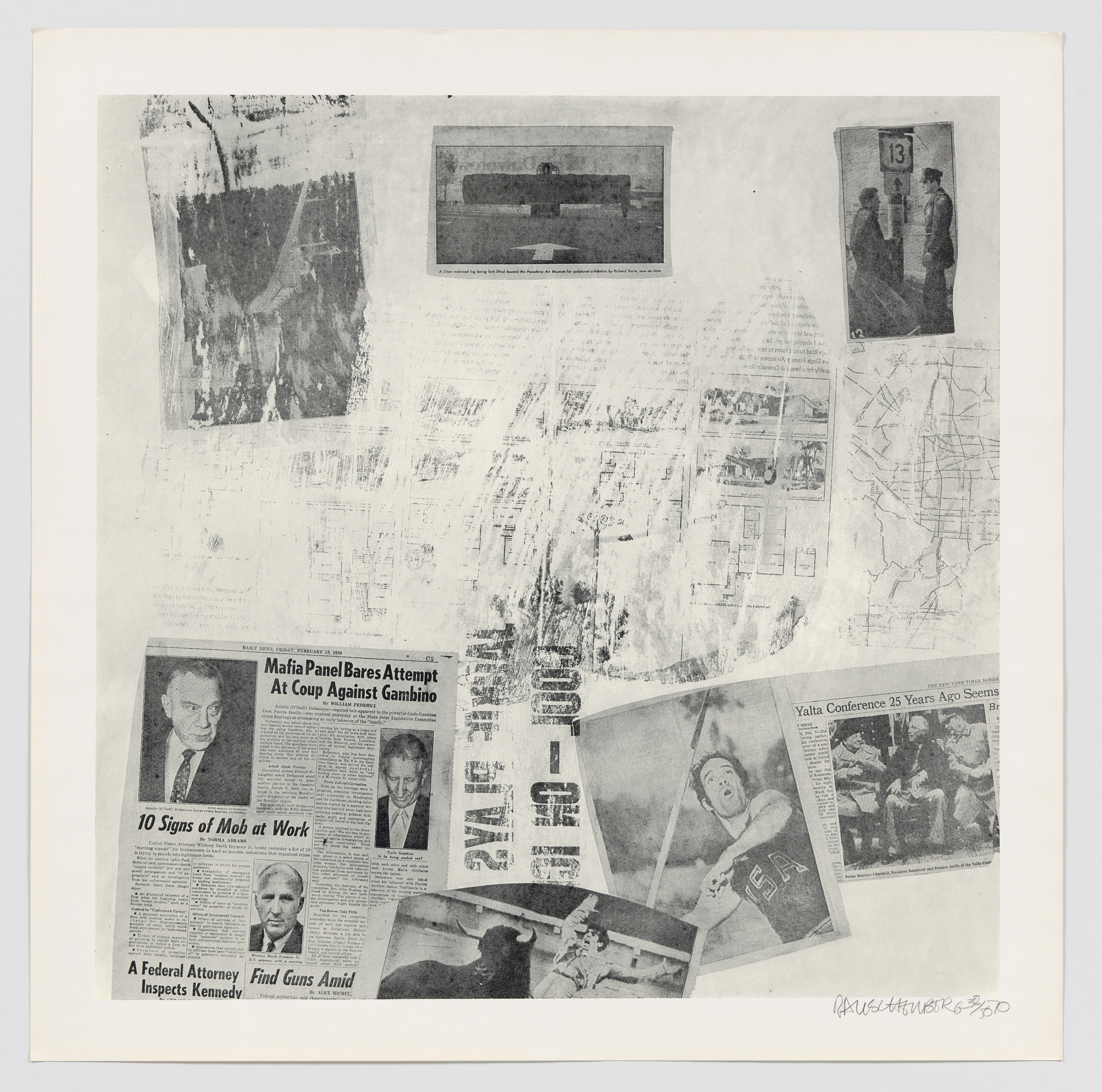 Robert Rauschenberg. Features from Currents. 1970 | MoMA