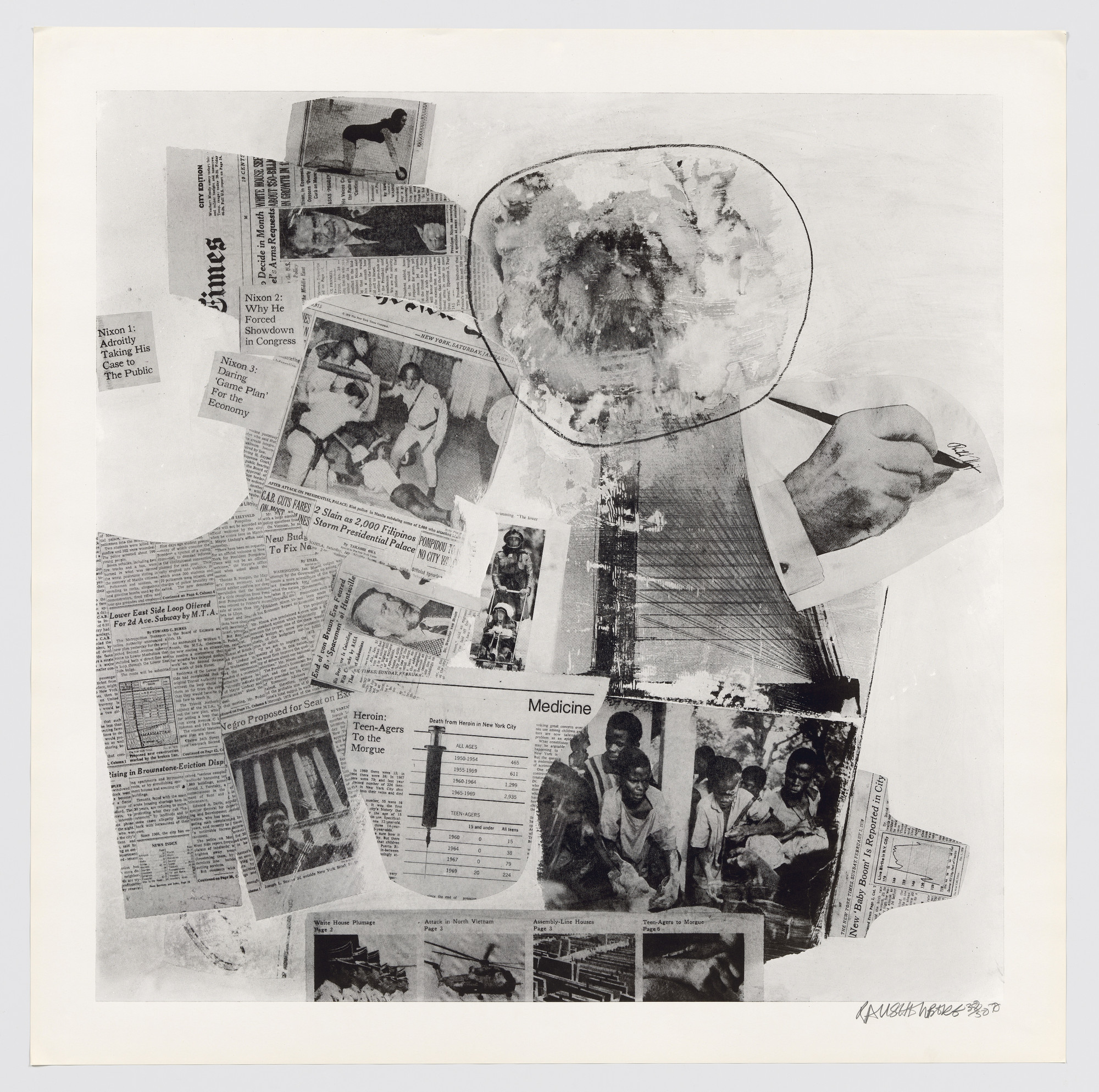 Robert Rauschenberg. Features from Currents. 1970 | MoMA