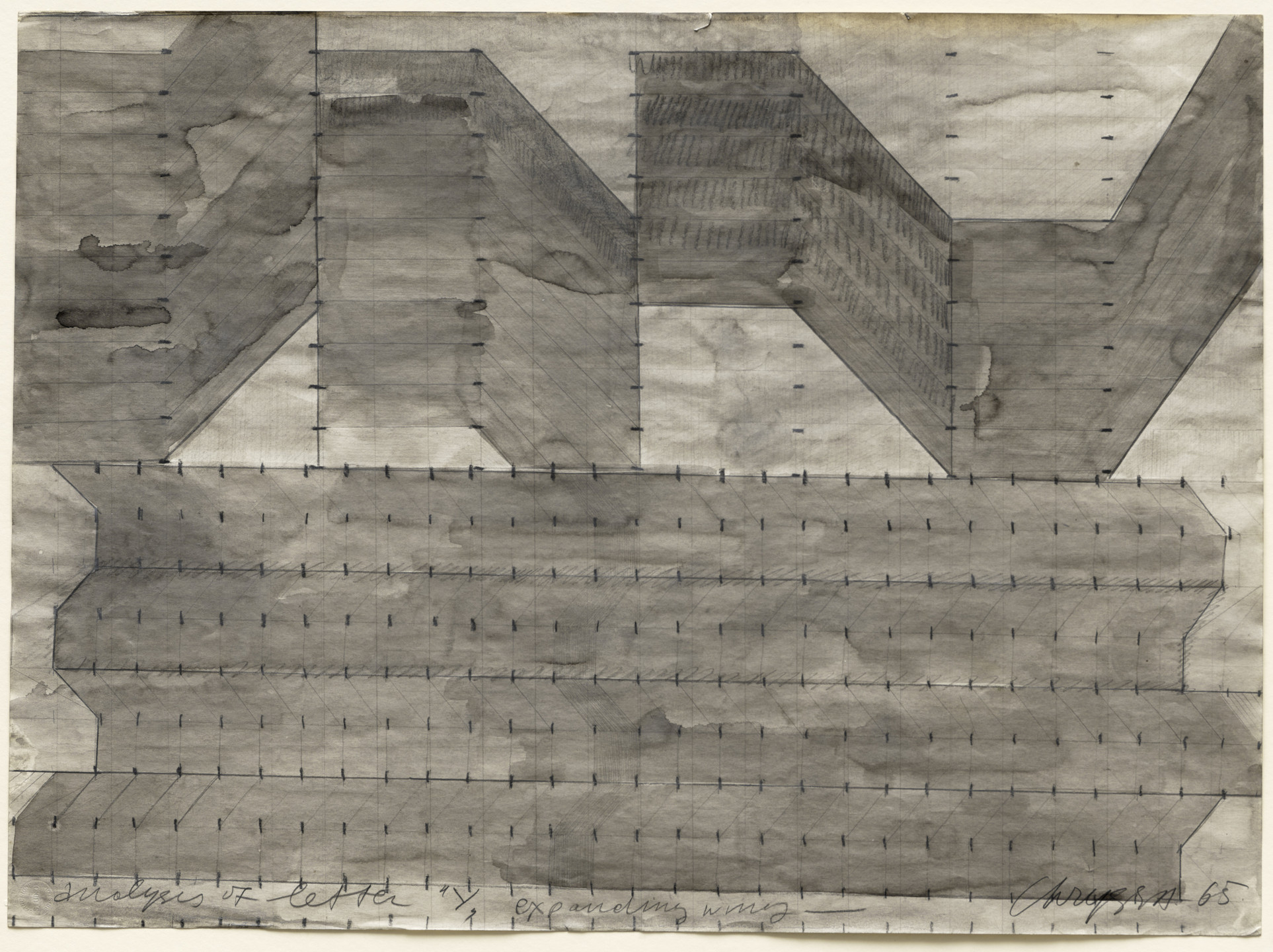 Chryssa. Drawing No. 2 for Analysis of Letter Y. 1965 | MoMA