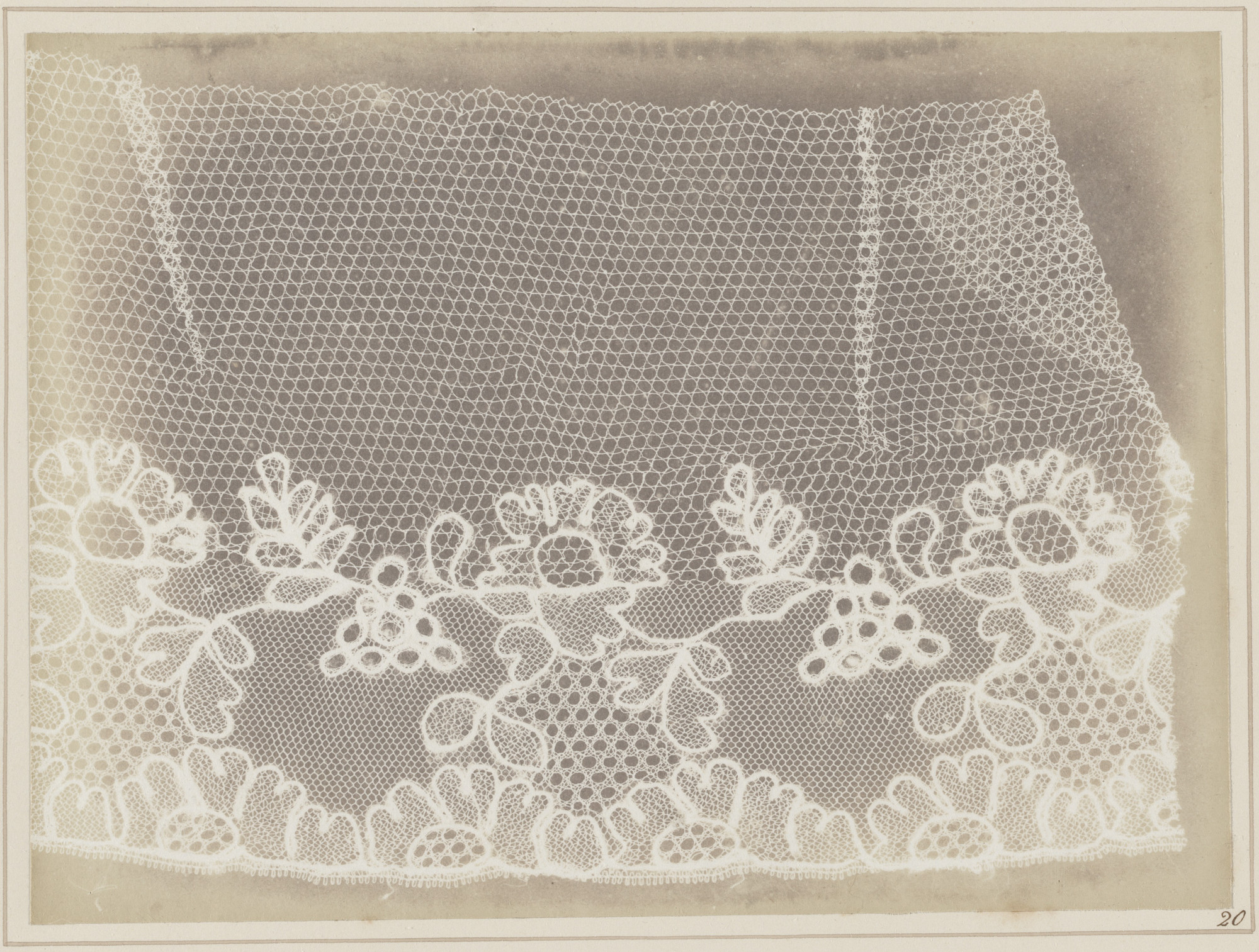 William Henry Fox Talbot. Lace. 1845 | MoMA
