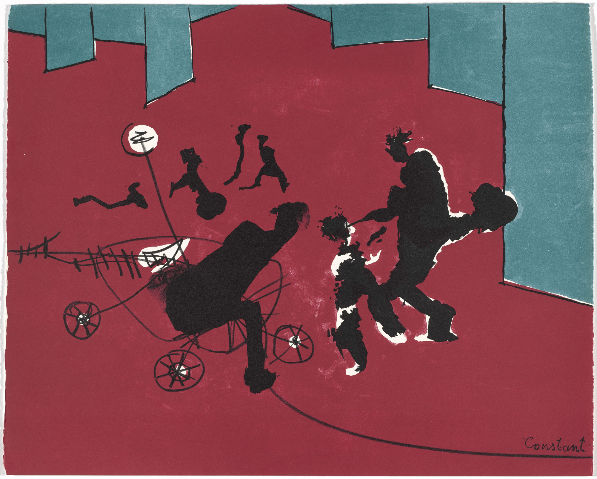 Constant (Constant Anton Nieuwenhuys). Untitled from Labyrismen. 1968 ...