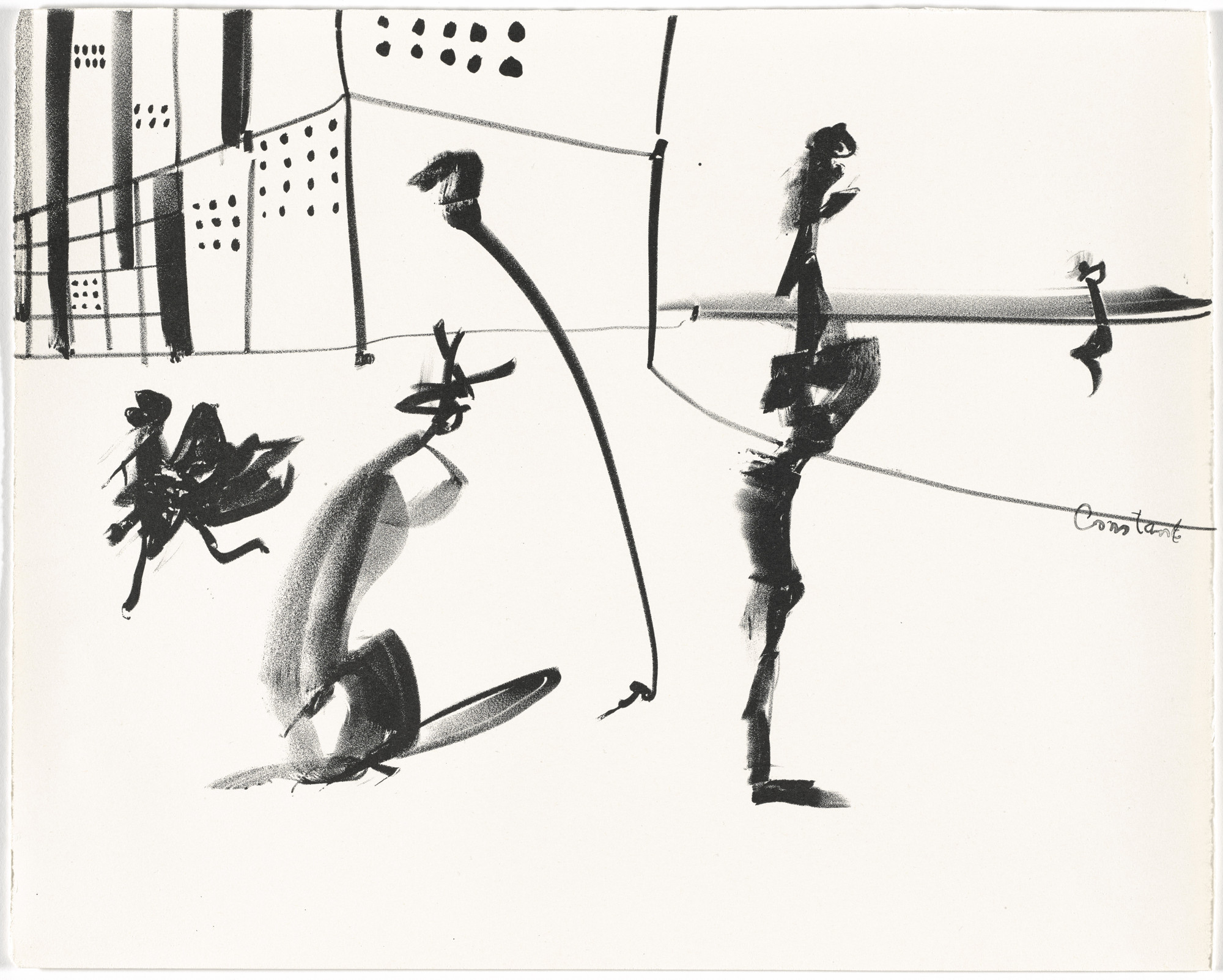 Constant (Constant Anton Nieuwenhuys). Untitled from Labyrismen. 1968 ...