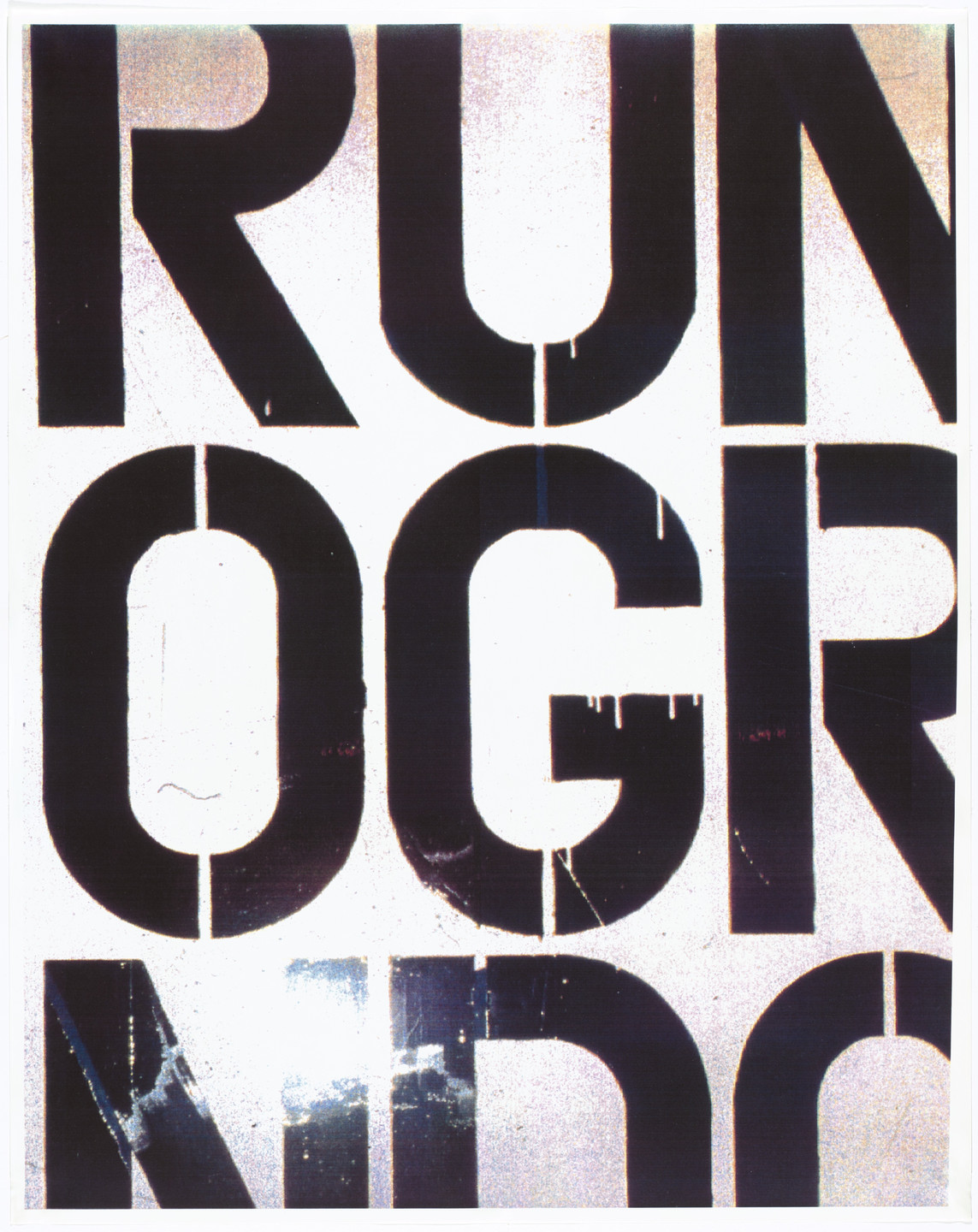 Christopher Wool. Untitled from an untitled portfolio. 1991 | MoMA