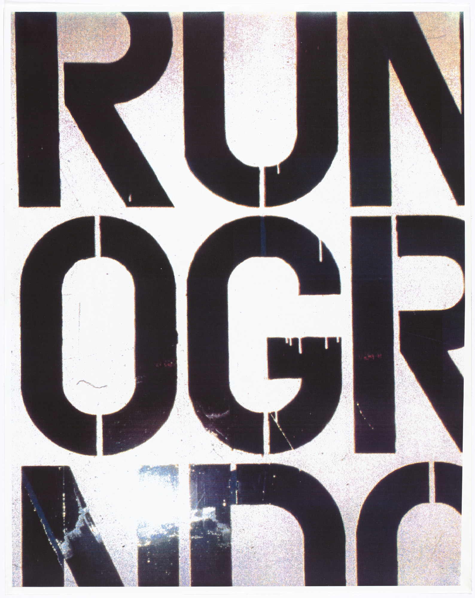 Christopher Wool. Untitled from an untitled portfolio. 1991 | MoMA