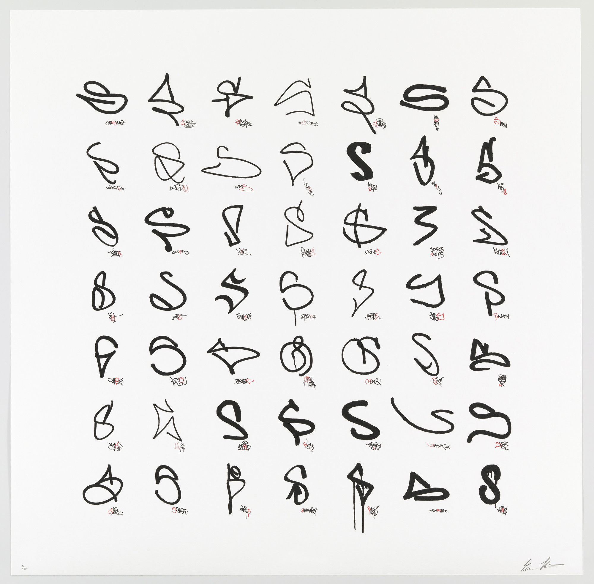 Evan Roth. Graffiti Taxonomy : New York. 2011 | MoMA