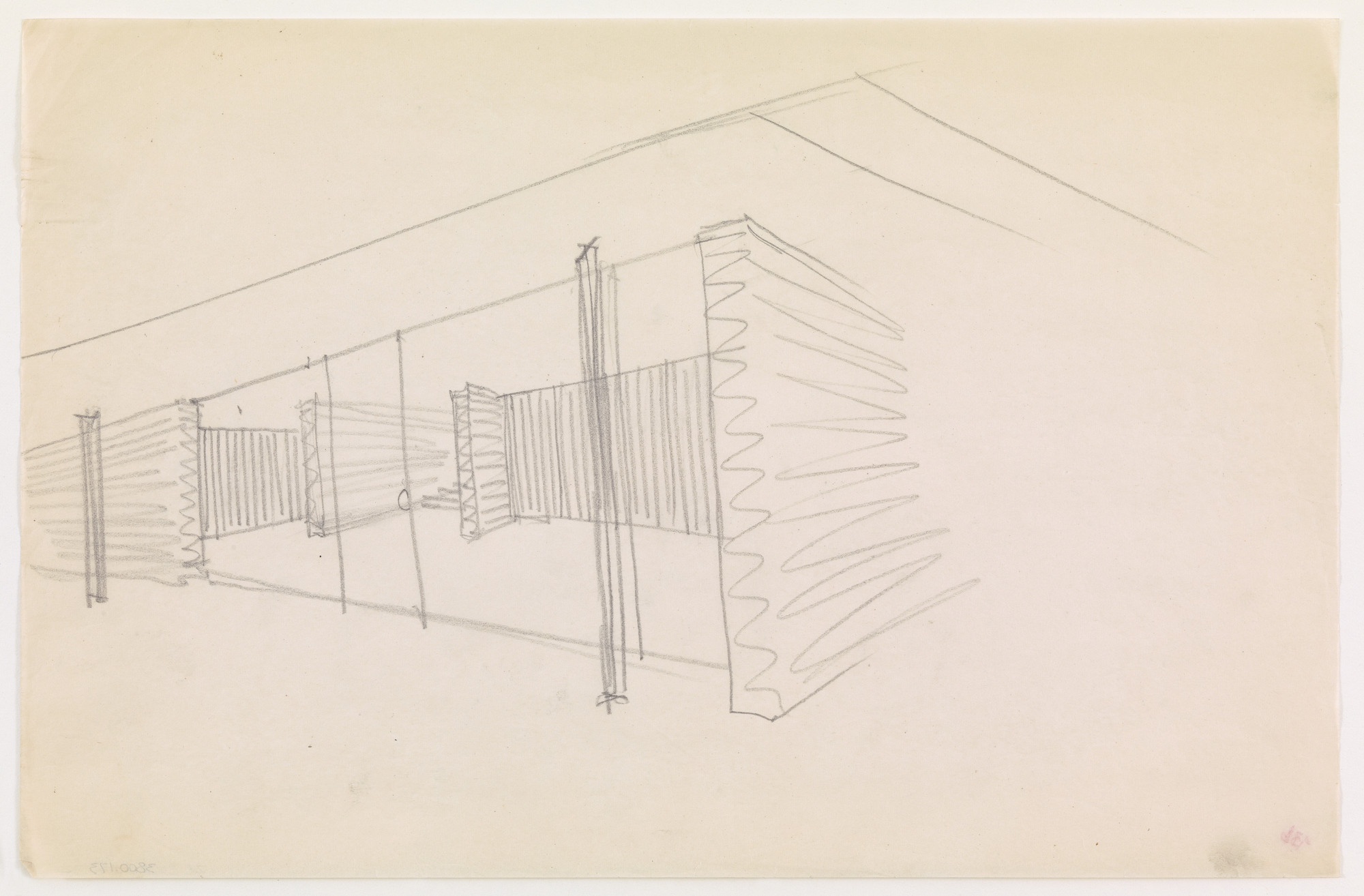 Ludwig Mies van der Rohe. Resor House project, Jackson Hole, Wyoming ...