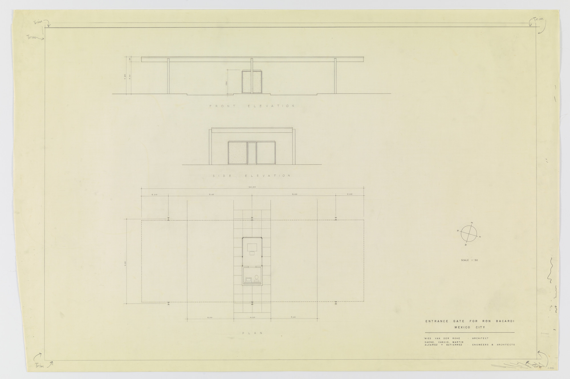 Ludwig Mies van der Rohe. Ron Bacardí y Compañía, S.A., Administration ...