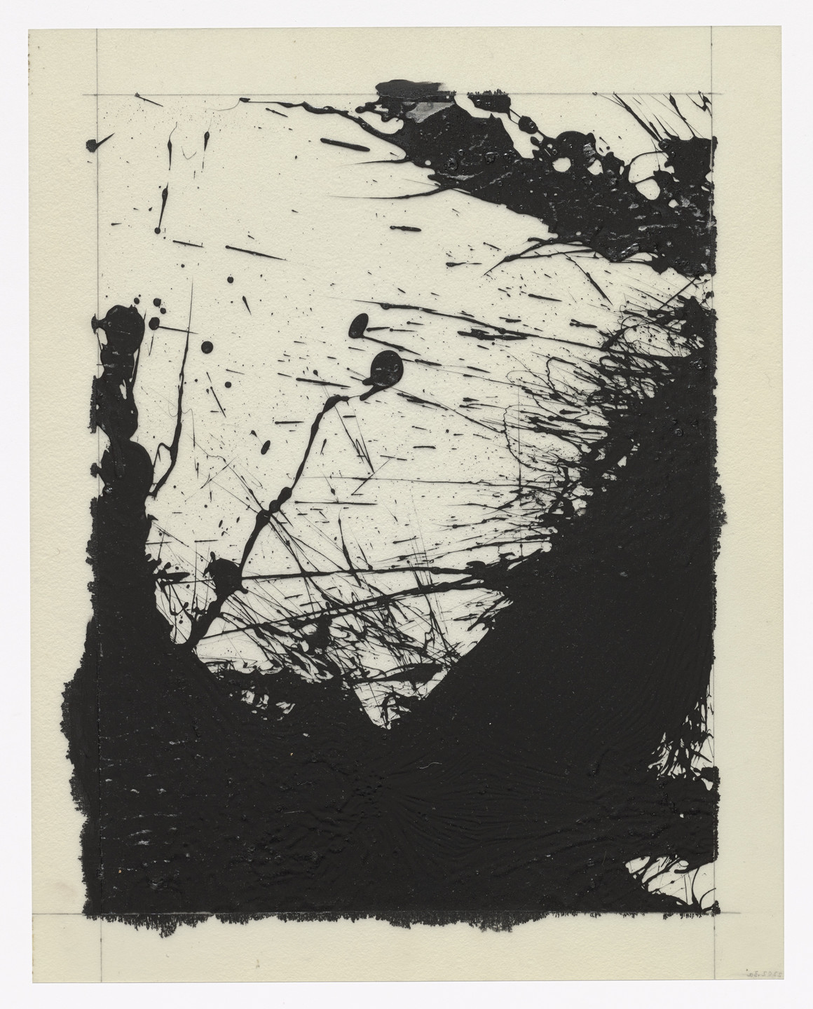 Norman Bluhm. Unused preparatory drawing for In Memory of My Feelings ...