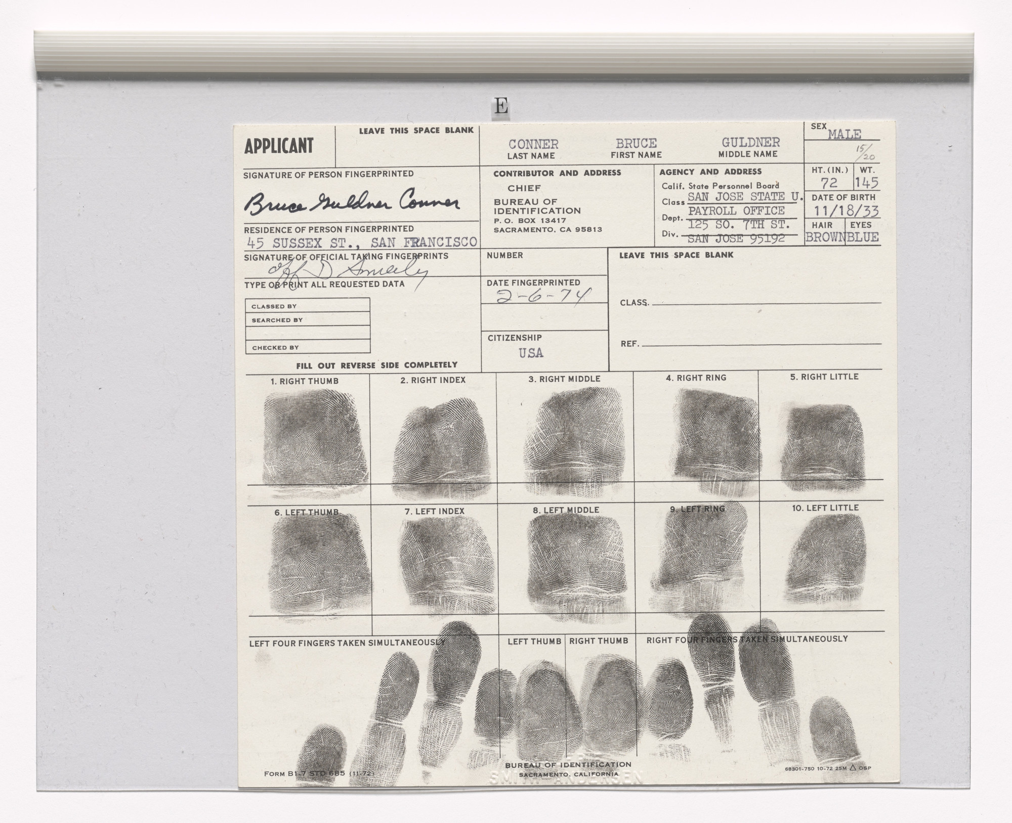 Bruce Conner. PRINTS. 1974 | MoMA