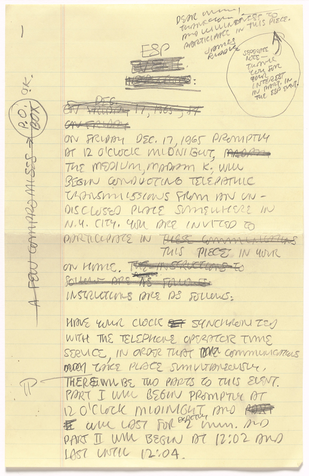 James Riddle. ESP. 1965 | MoMA