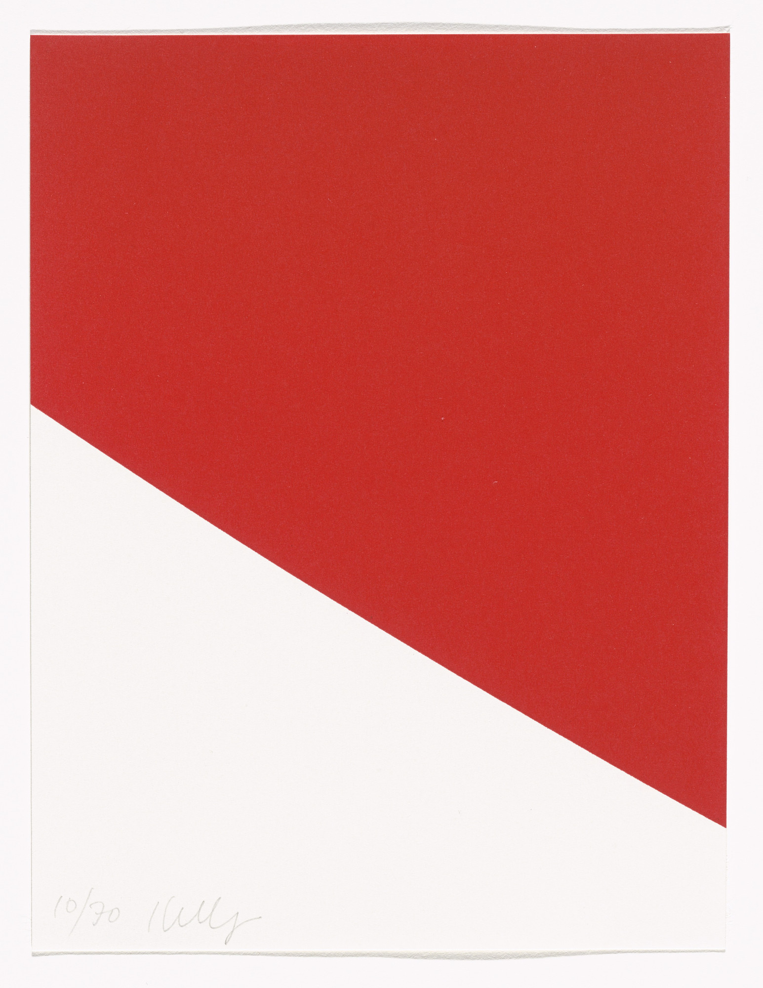 Ellsworth Kelly. Red Curve (for Parkett no. 56). 1999 | MoMA