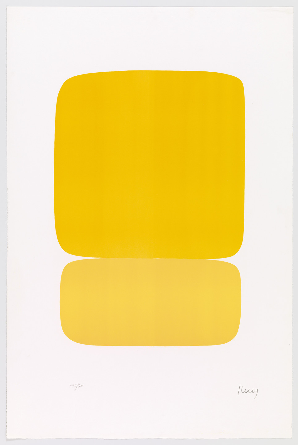 Ellsworth Kelly. Yellow over Yellow (Jaune sur jaune) from Suite of ...