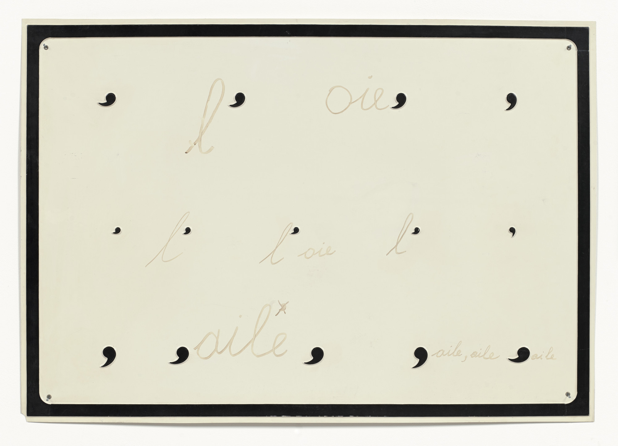 Marcel Broodthaers. The Goose, the Wing (L'Oie, l'aile). 1969 | MoMA