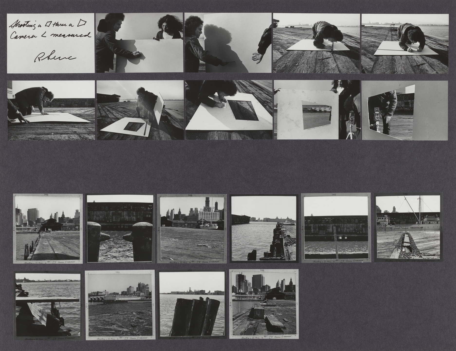 Richard Serra, Harry Shunk, János Kender. Shooting a Square Through a ...