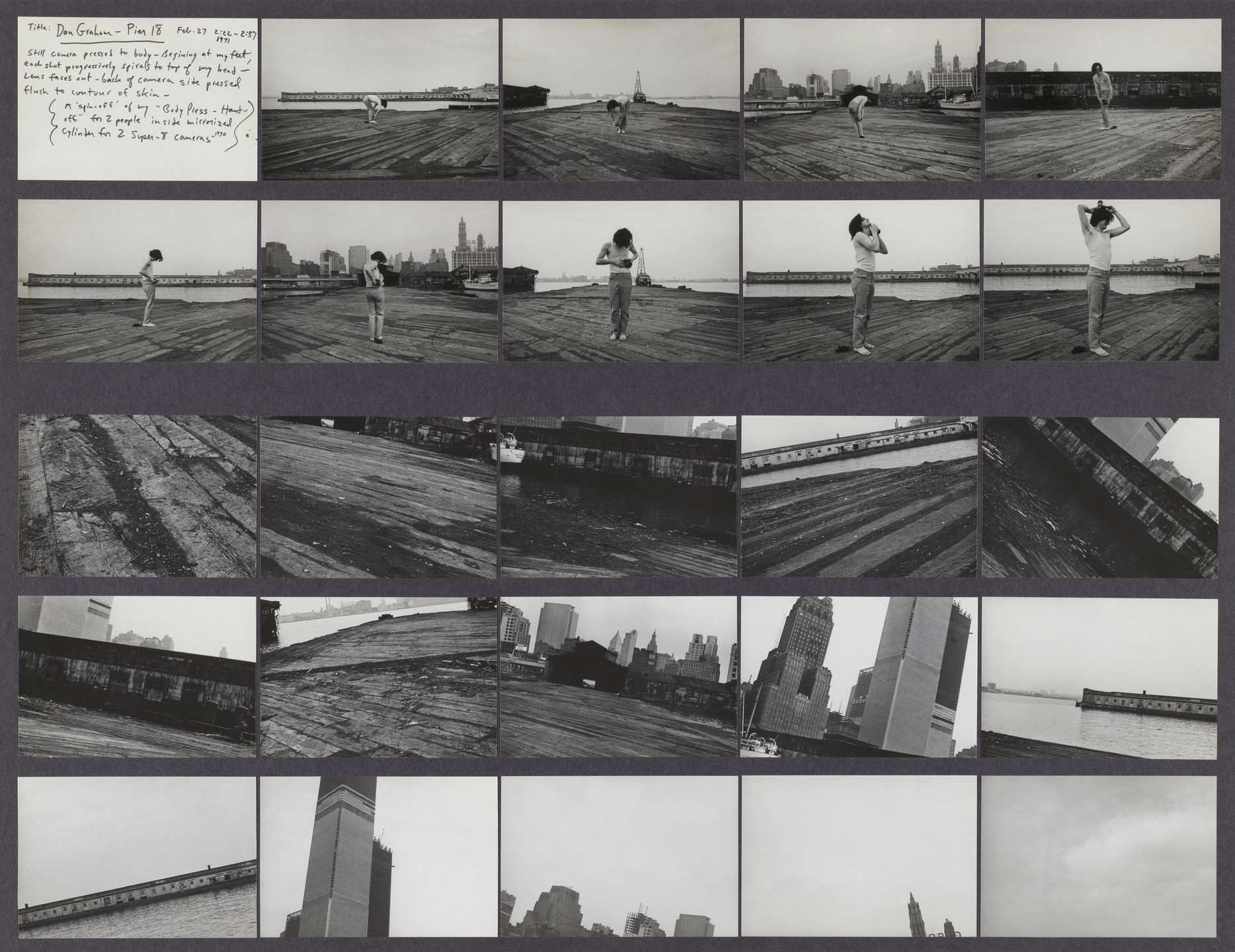 Dan Graham, Harry Shunk, János Kender. Dan Graham--Pier 18. 1971 | MoMA