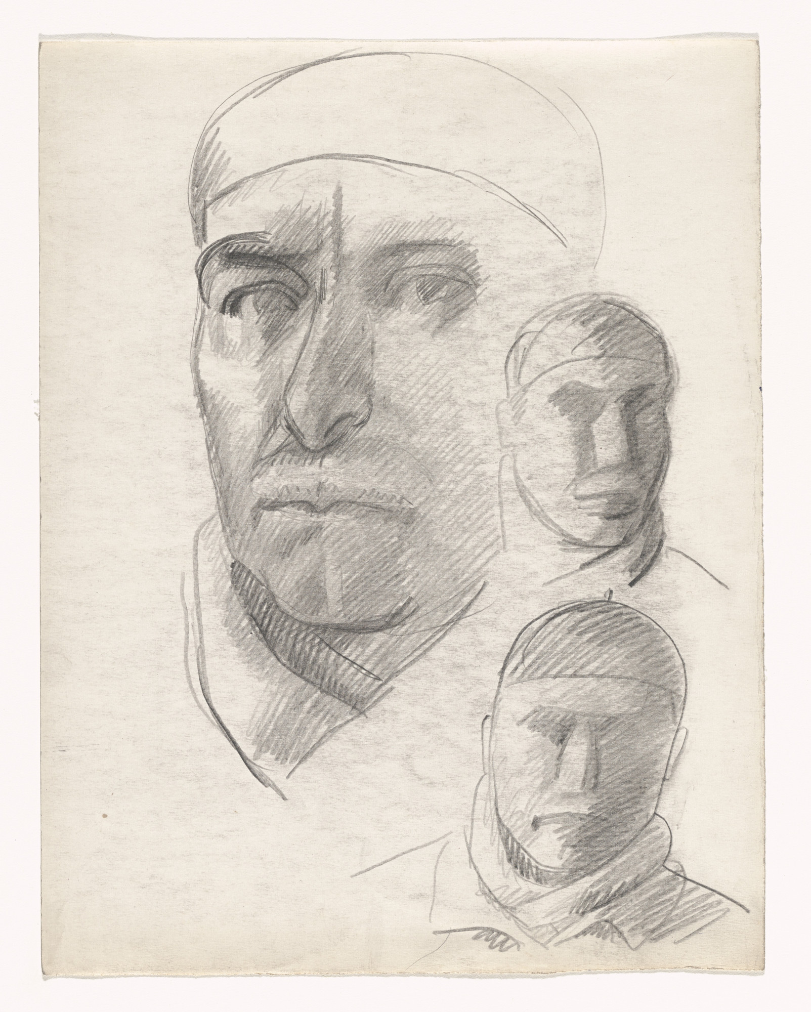 Julio González. Three Studies of Self-Portrait. 1938-40 | MoMA