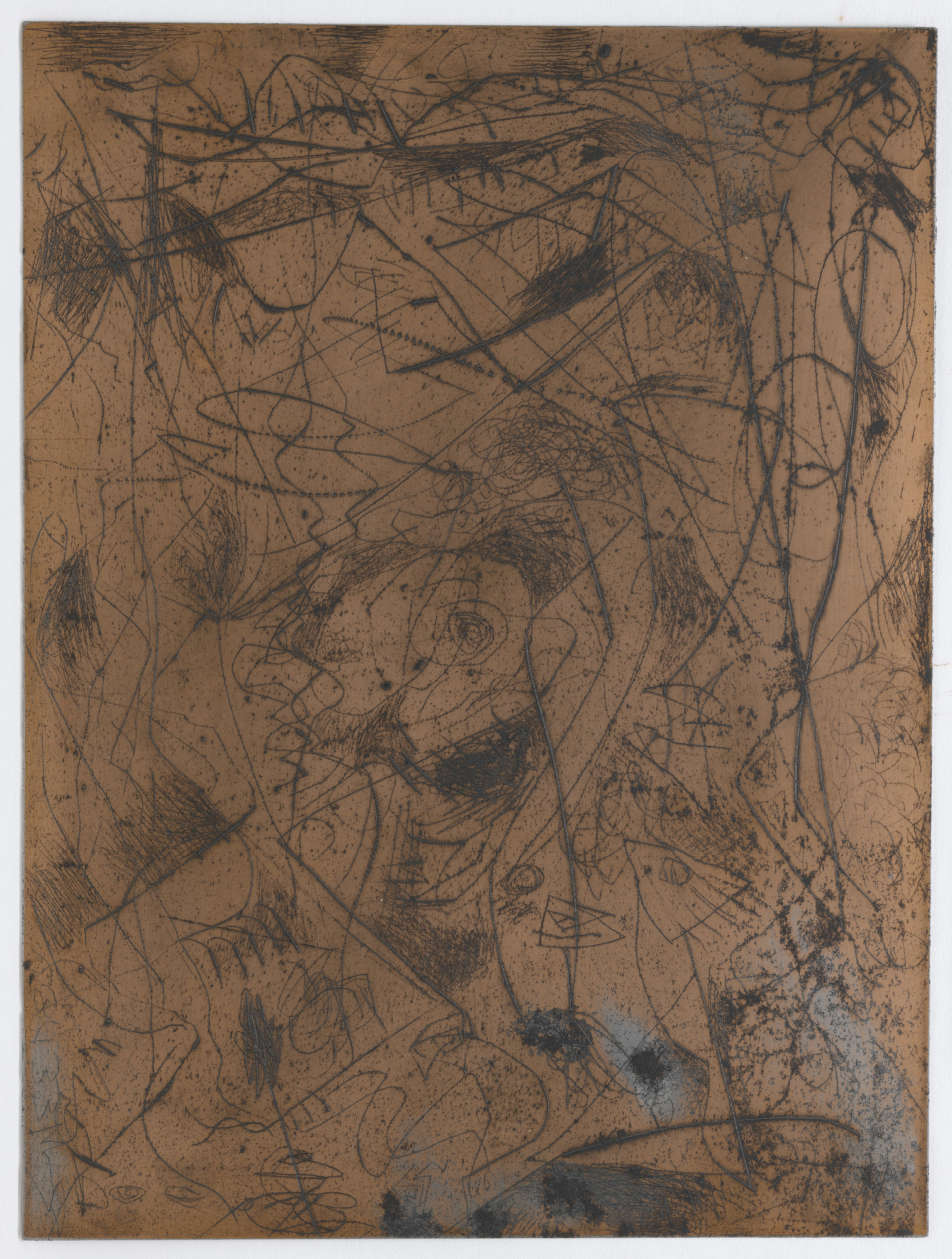 Jackson Pollock. Plate for Untitled (5) and Untitled (6). c. 1944–45 | MoMA