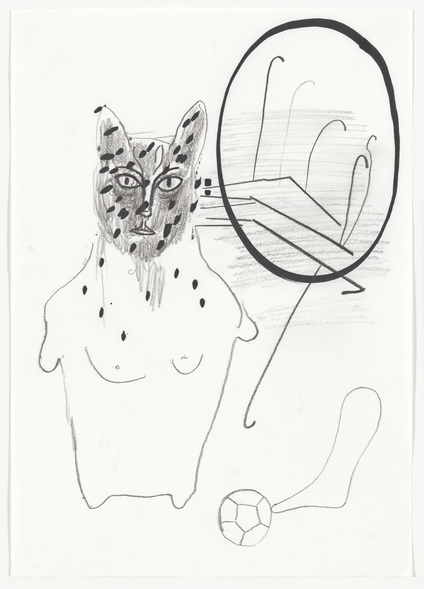 Mark Manders. Drawing with Isolated Landscape. 1999 | MoMA