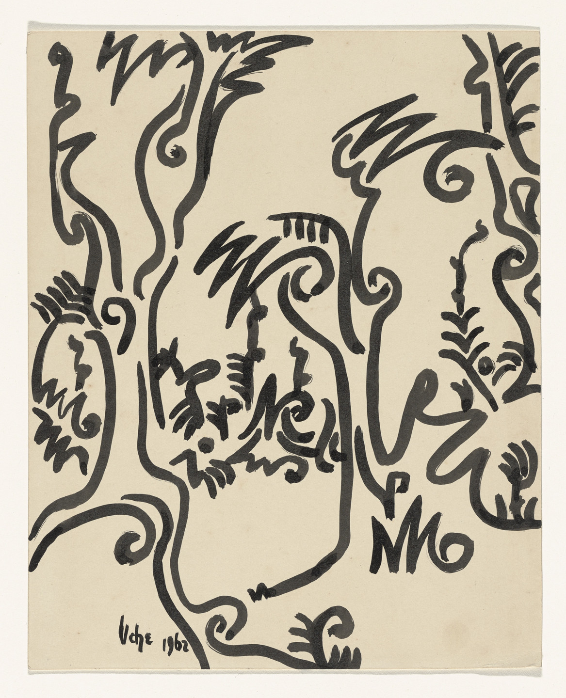 Uche Okeke. Savannah Landscape. 1962 | MoMA