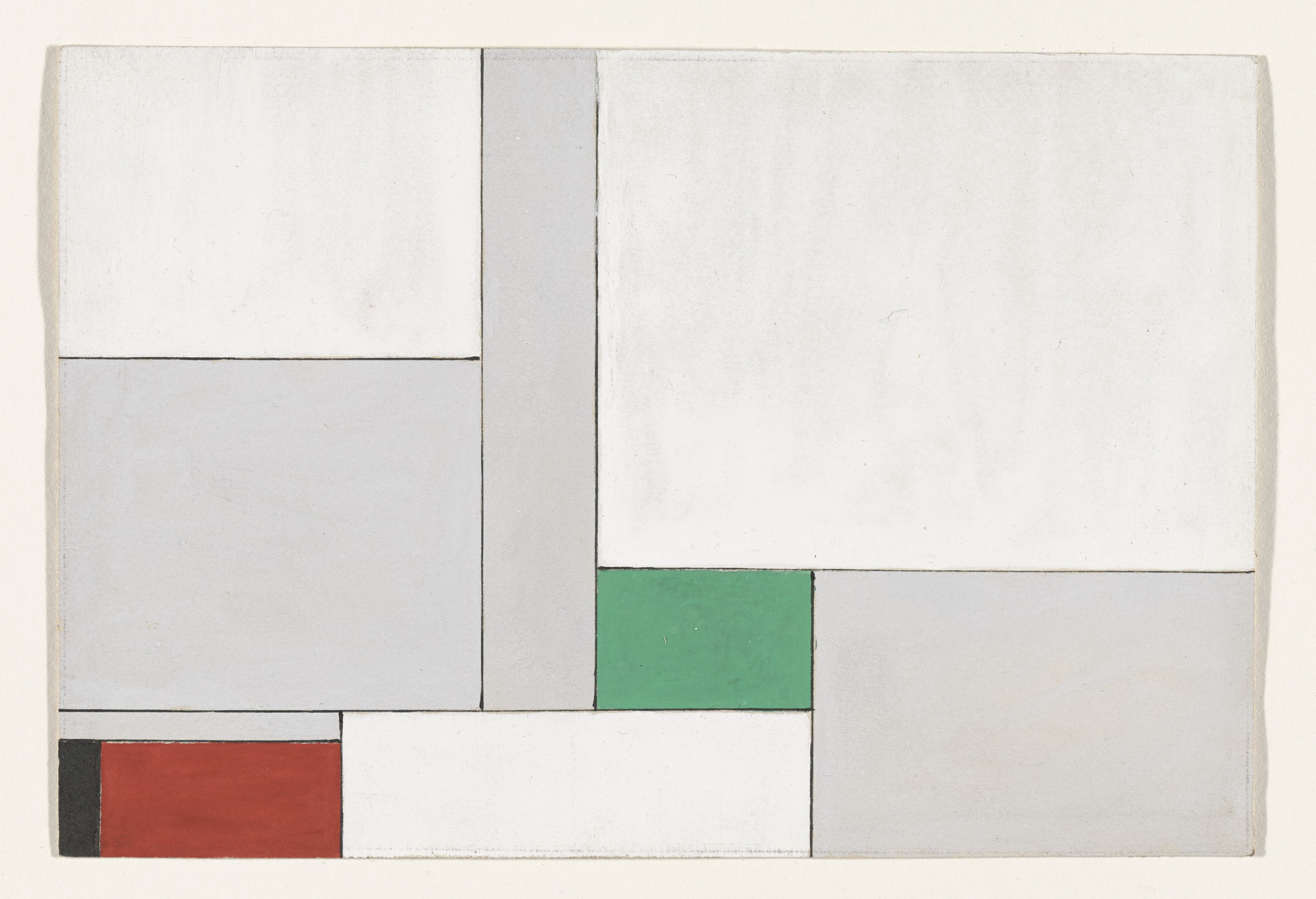 Georges Vantongerloo. XY = K Green and Red. 1929 | MoMA