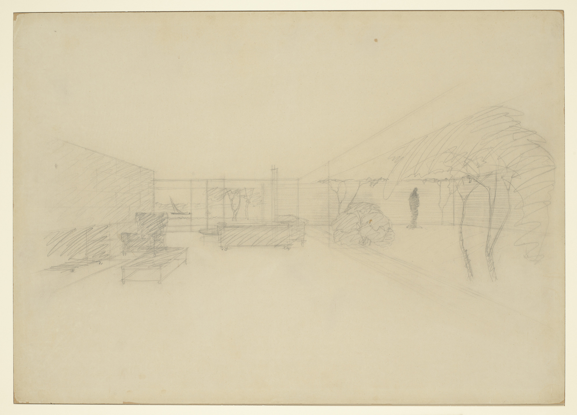 Ludwig Mies van der Rohe. Hubbe House Project, Magdeburg, Germany ...