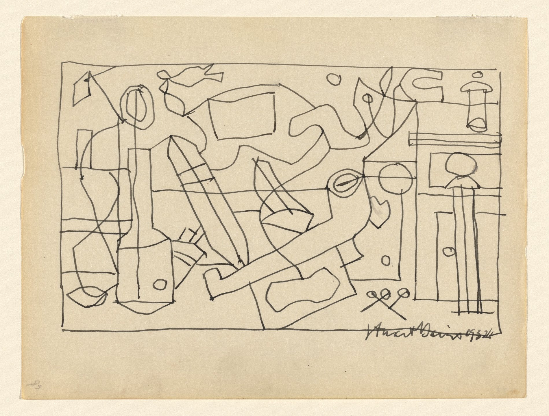 Stuart Davis. Study for Radio City Music Hall Mural. 1932 | MoMA