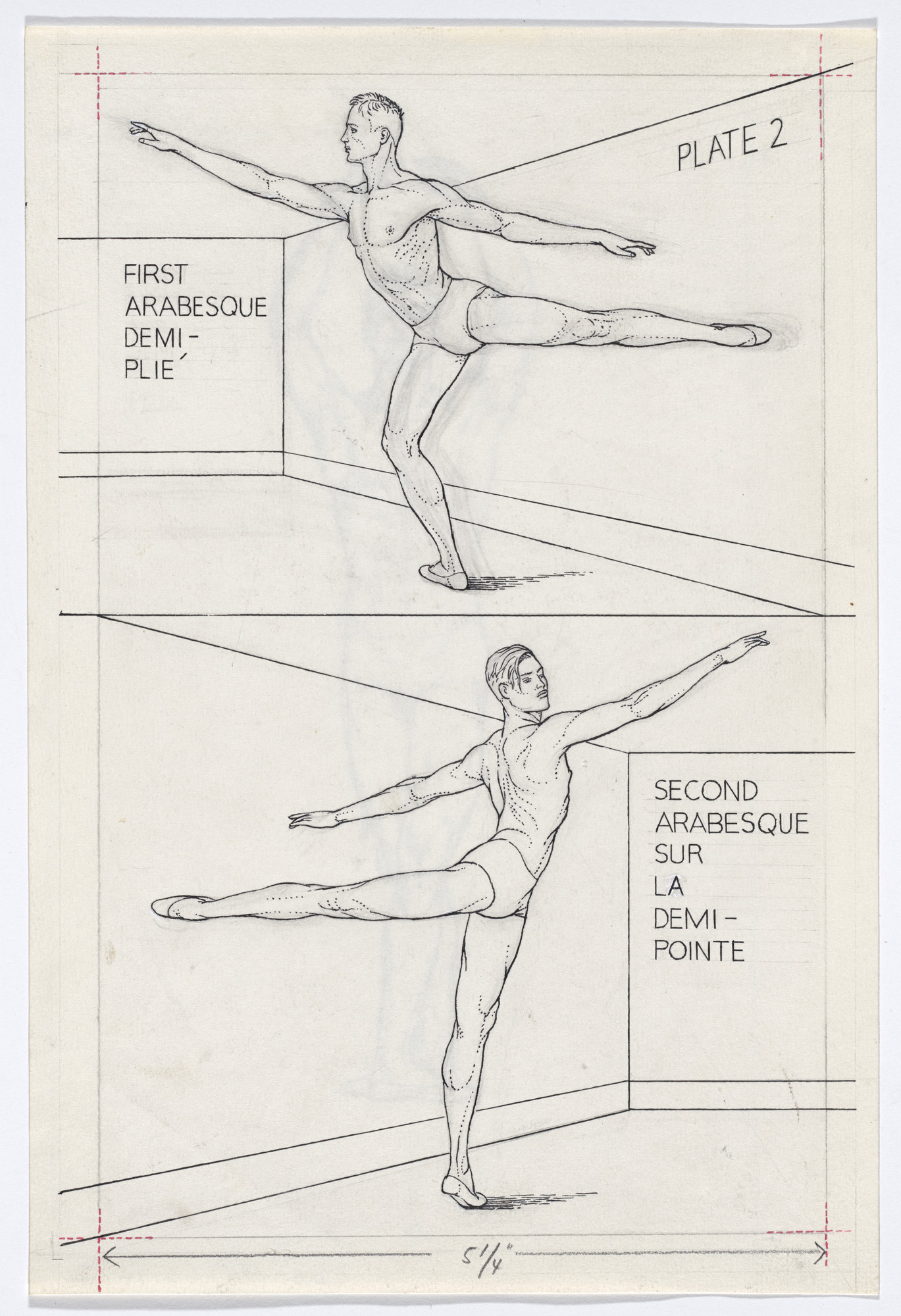 Ballet First Position Drawing