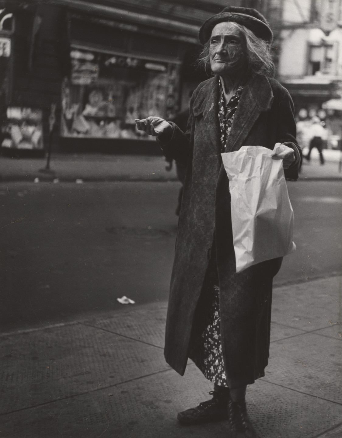 Lisette Model. Old Woman, Orchard Street. 1942 | MoMA