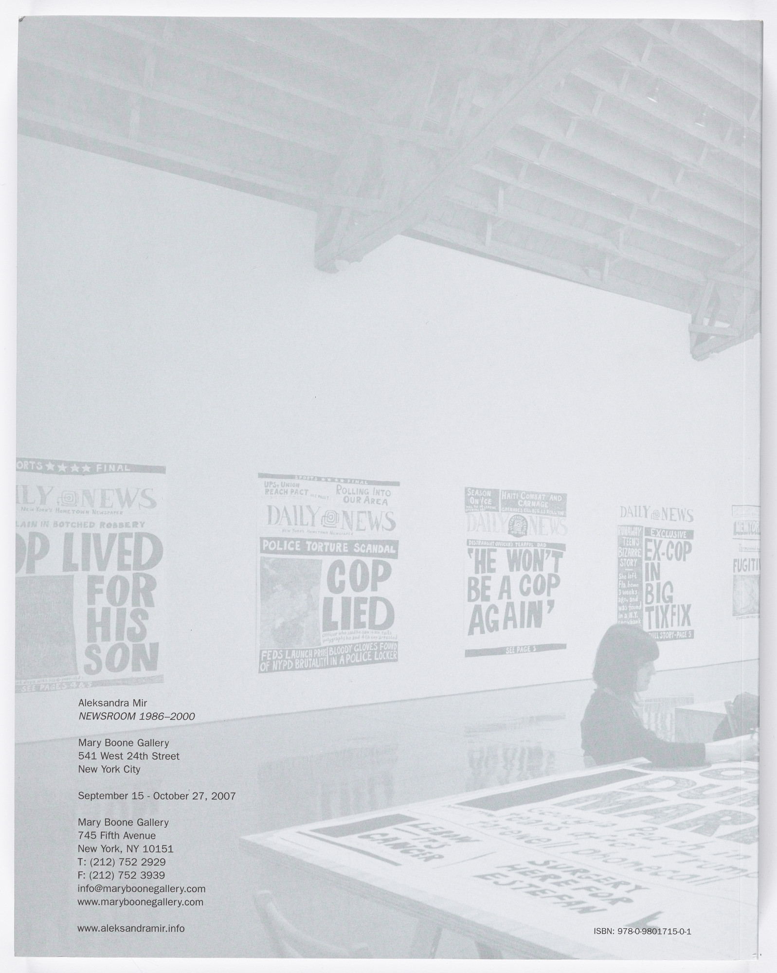 Aleksandra Mir. Newsroom 1986–2000. 2007 | MoMA