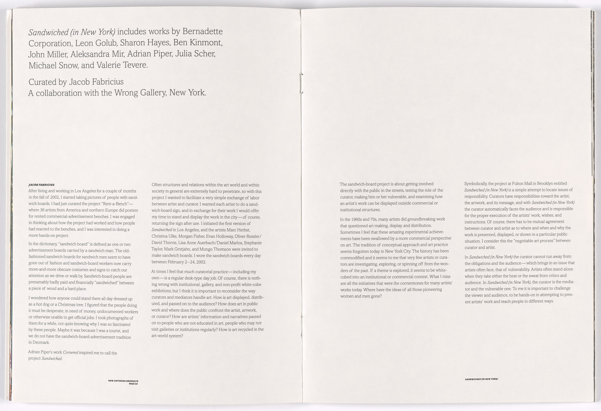 Aleksandra Mir. You Can't Hurry Love, part of Sandwiched (in New York ...