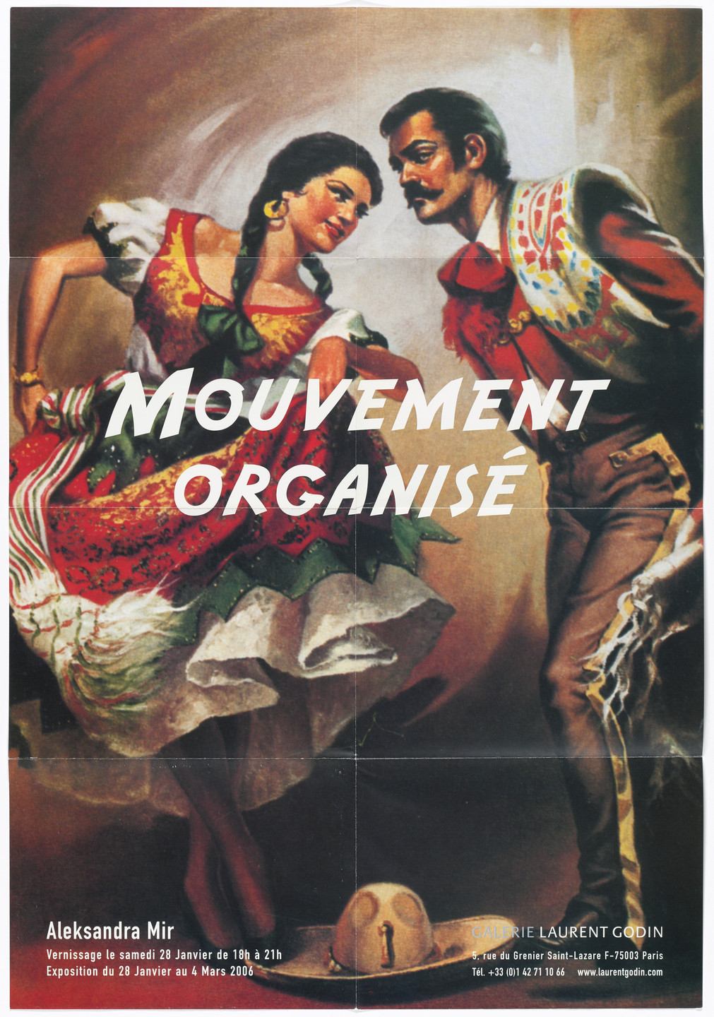 Aleksandra Mir. Poster for Mouvement Organisé, Galerie Laurent Godin ...