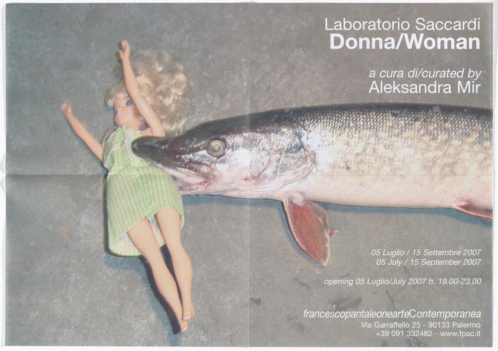 Aleksandra Mir. Poster for Donna/Woman curated by Aleksandra Mir with ...