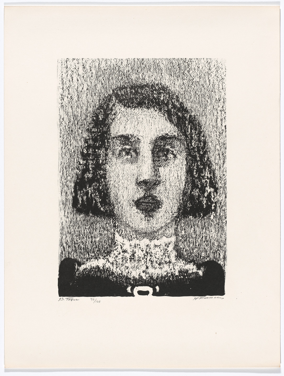 Anatoli Lvovich Kaplan. Portrait of Hodl (Tevia's Daughter) from Tevia ...