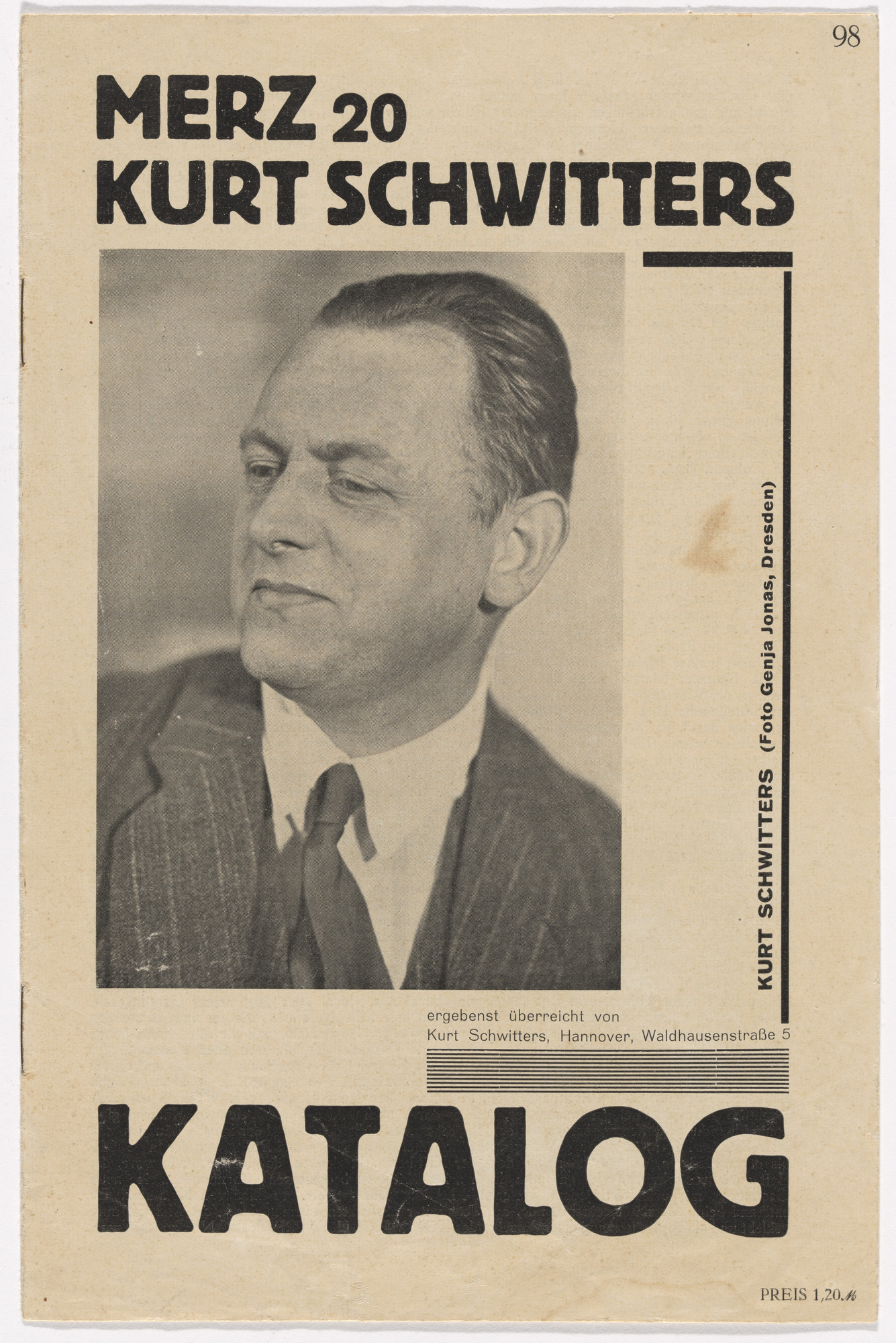 Kurt Schwitters. Merz no. 20: Catalogue the Great Merz Exhibition ...
