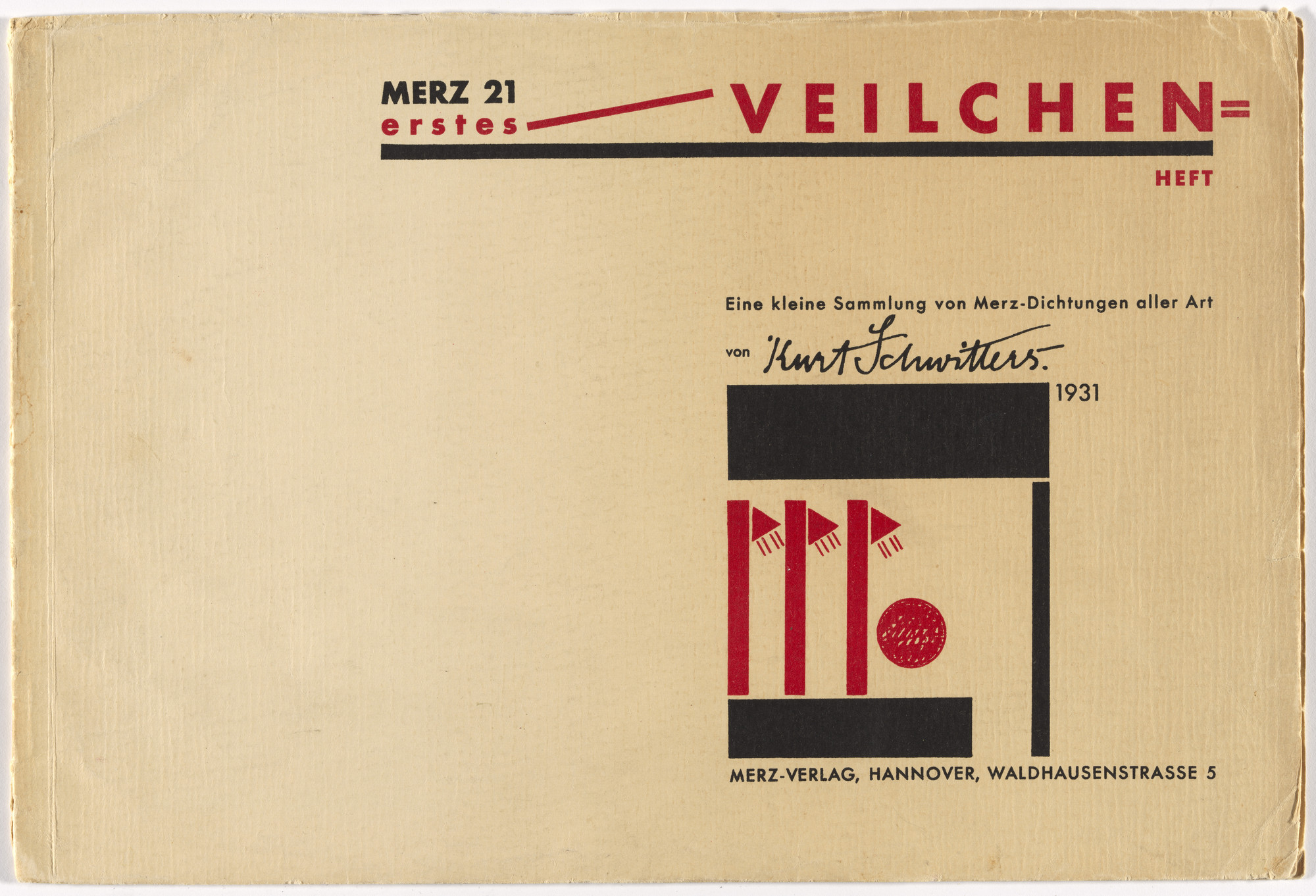 Kurt Schwitters. Merz no. 21: First Violet Issue (Erstes Veilchenheft ...