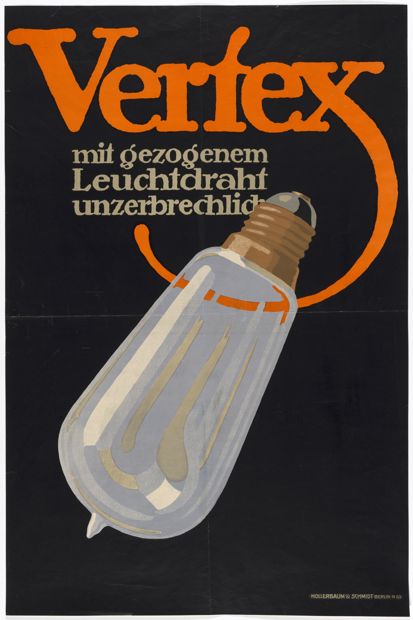 Lucian Bernhard. Poster for the Vertex lighting company. 1912 | MoMA