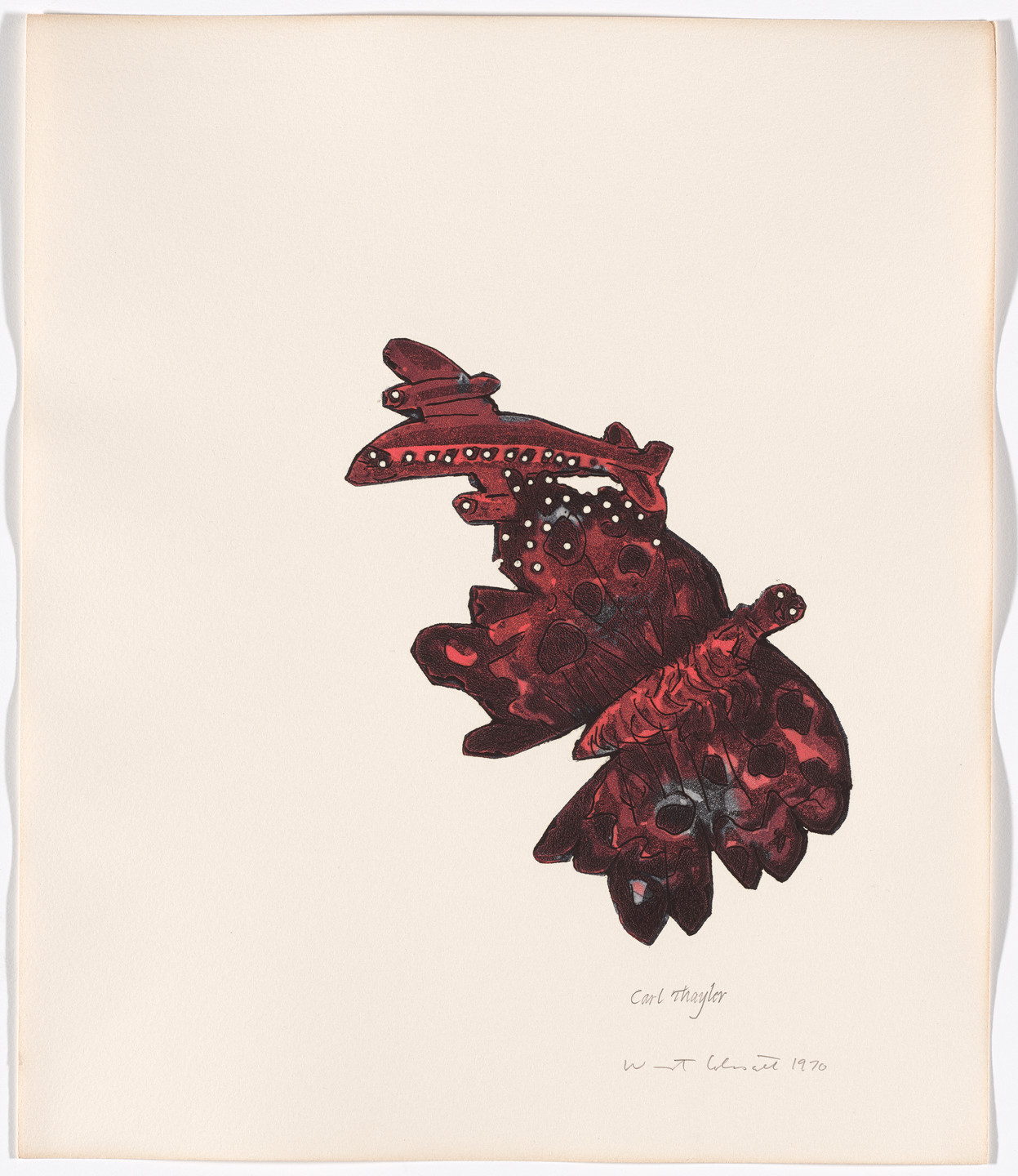 Warrington Colescott. Frontispiece (folio 2) from The Mariposa Suite ...