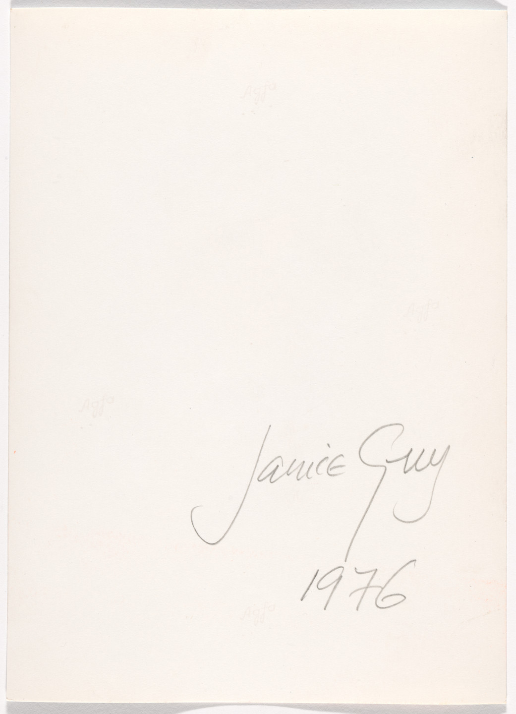 Janice Guy. Untitled. 1976 | MoMA