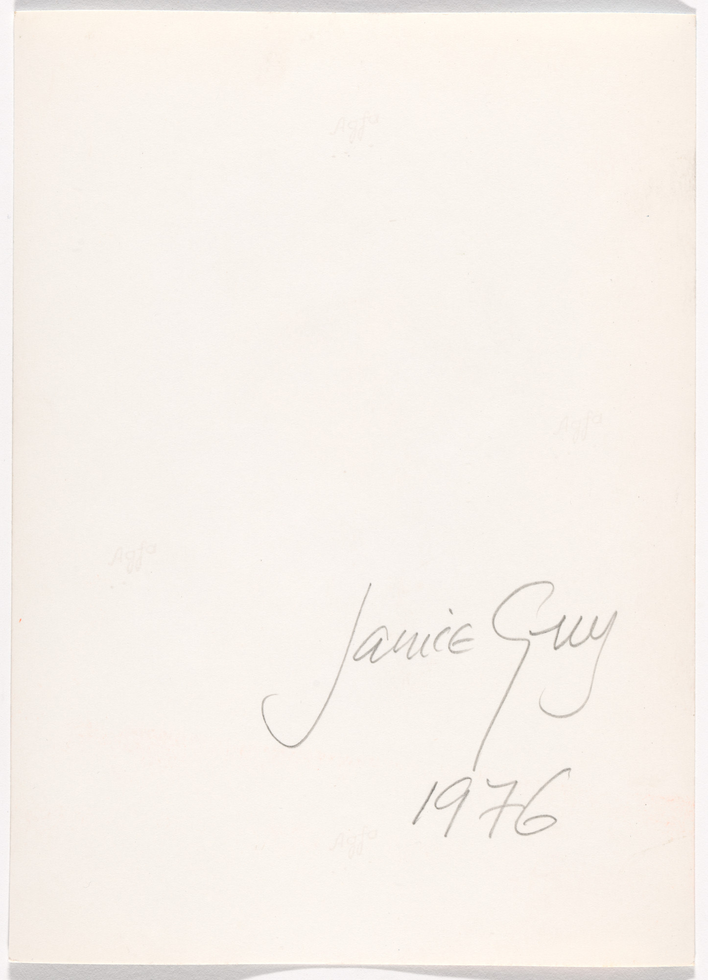 Janice Guy. Untitled. 1976 | MoMA