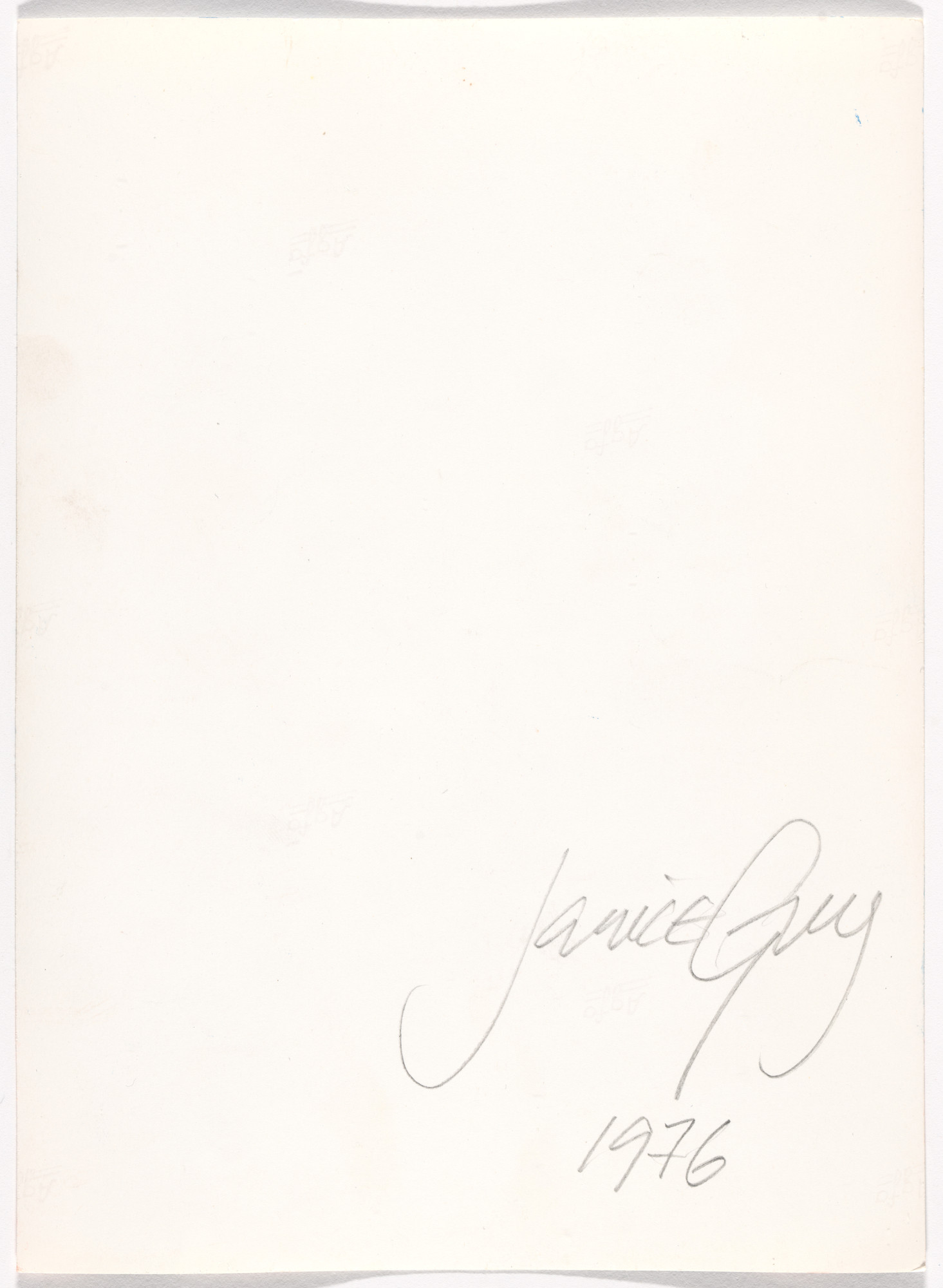 Janice Guy. Untitled. 1976 | MoMA