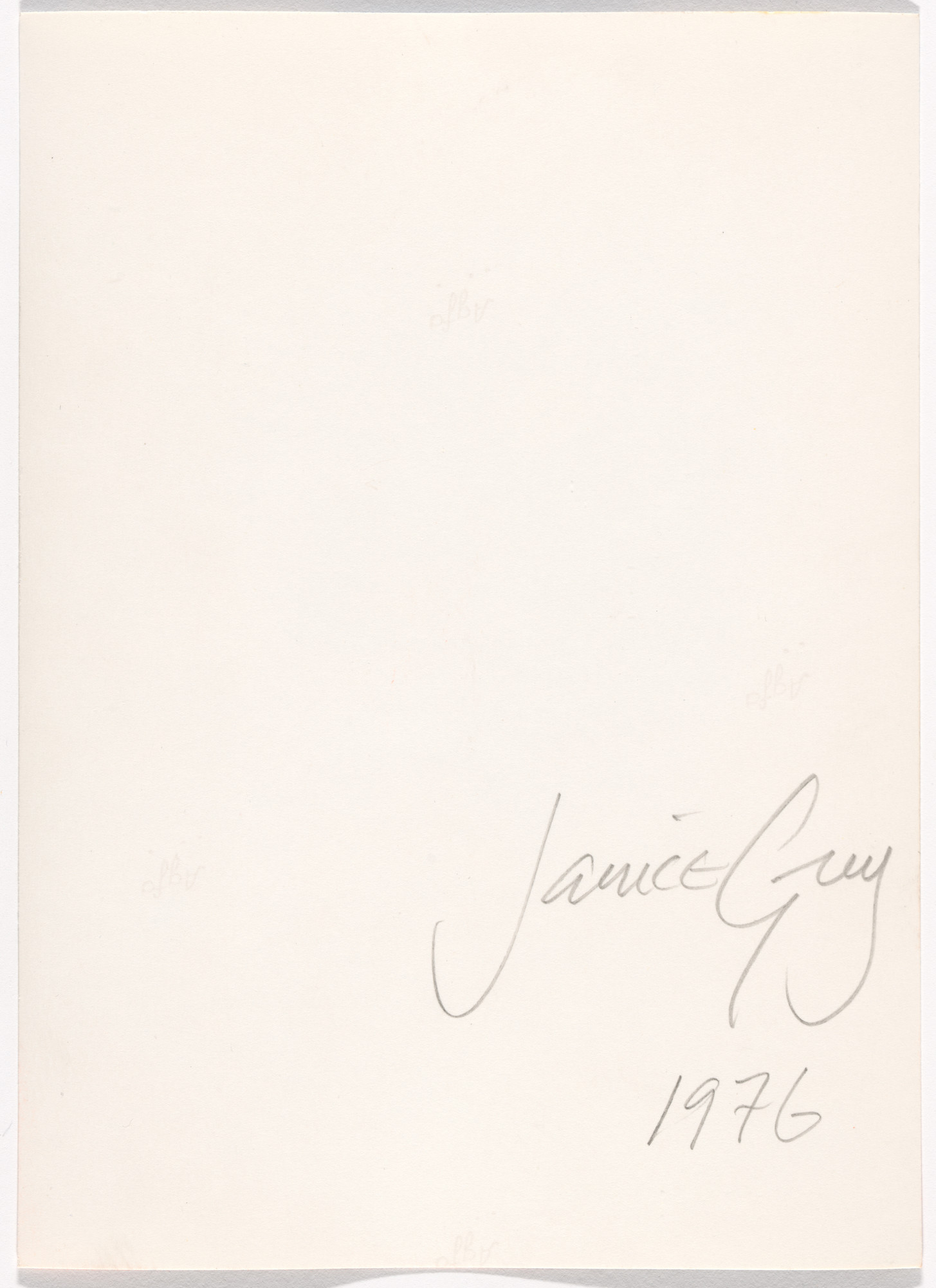 Janice Guy. Untitled. 1976 | MoMA