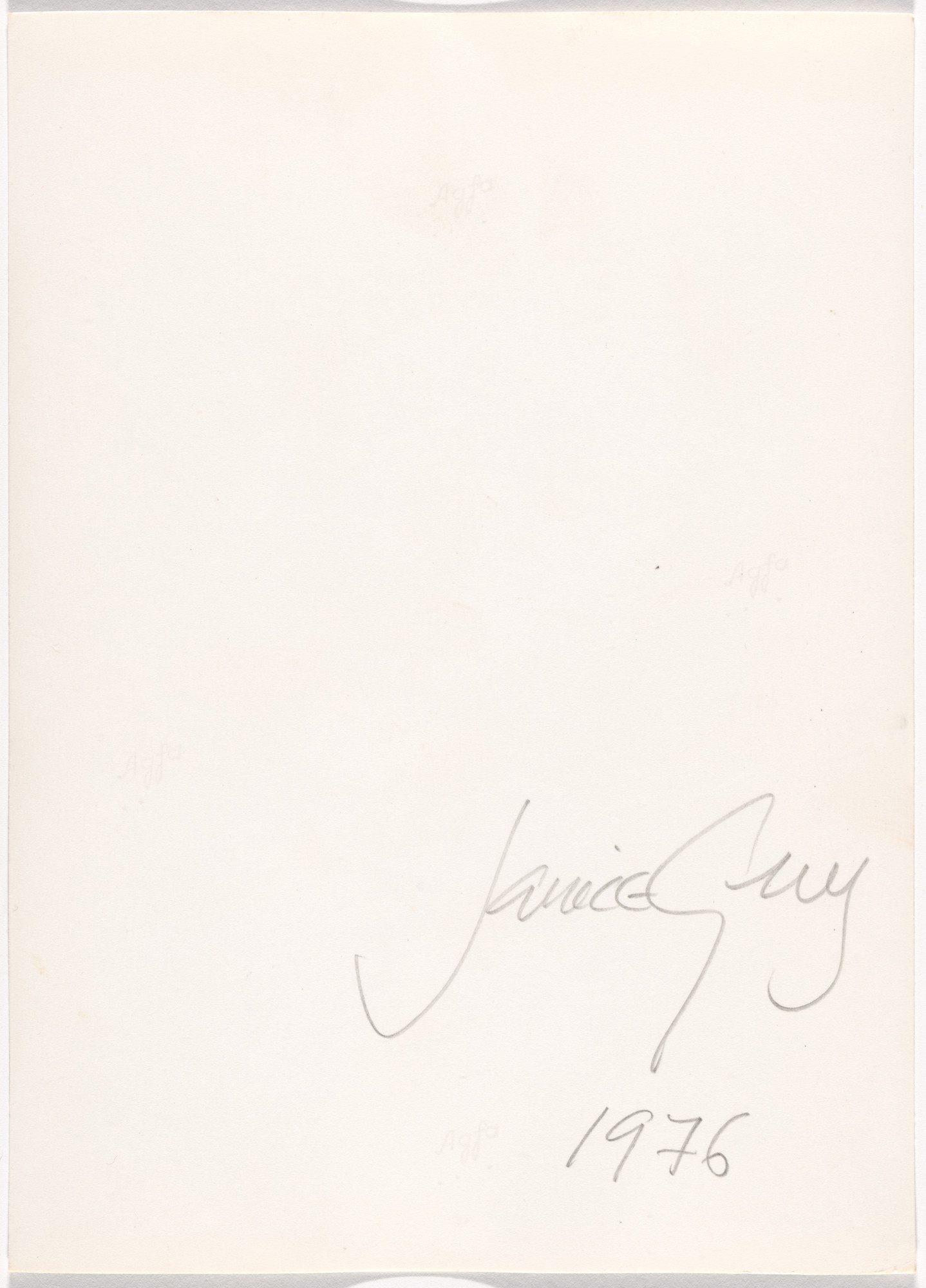 Janice Guy. Untitled. 1976 | MoMA